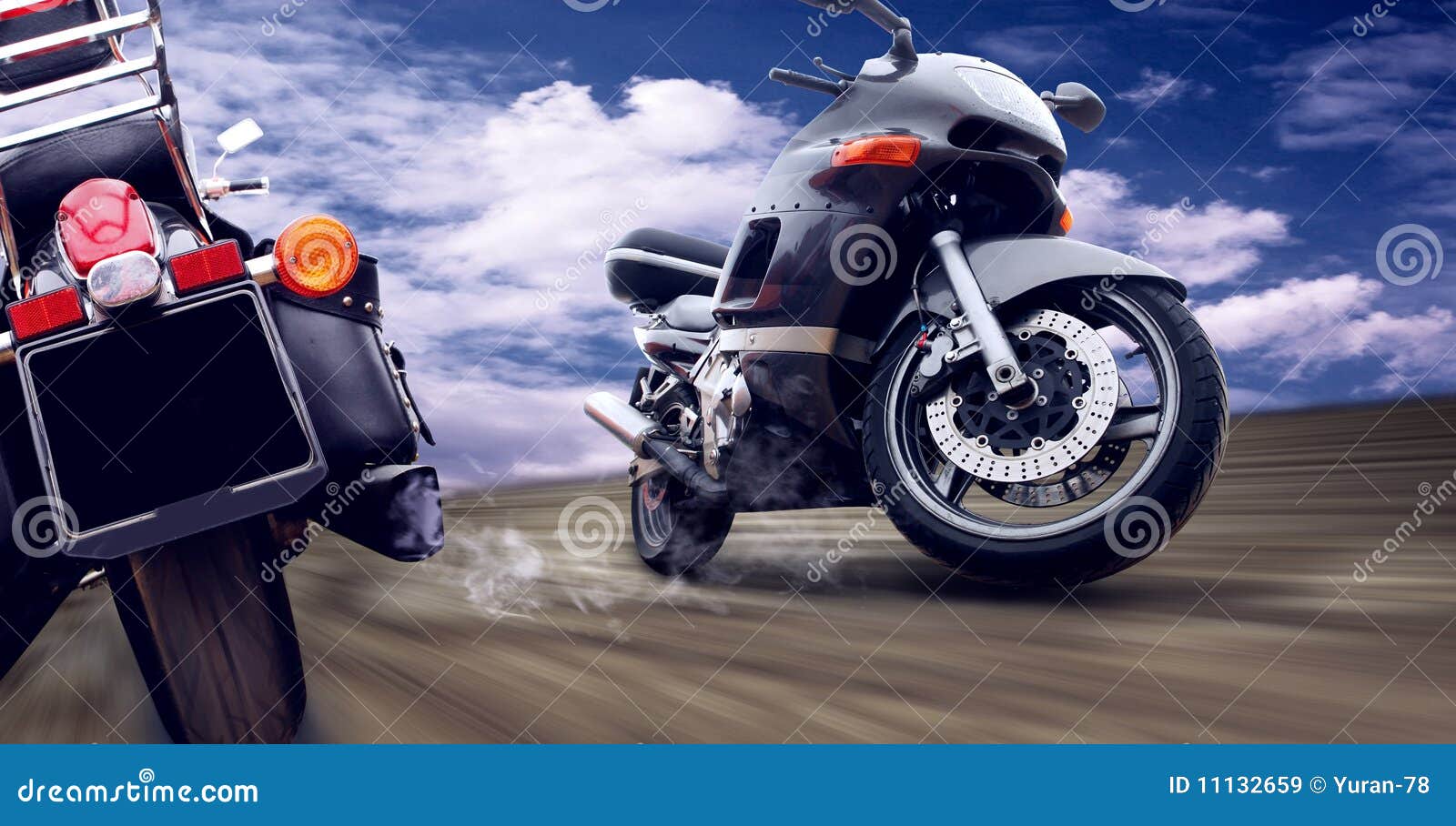 Two motorcycles stock image. Image of transport, recreational - 11132659