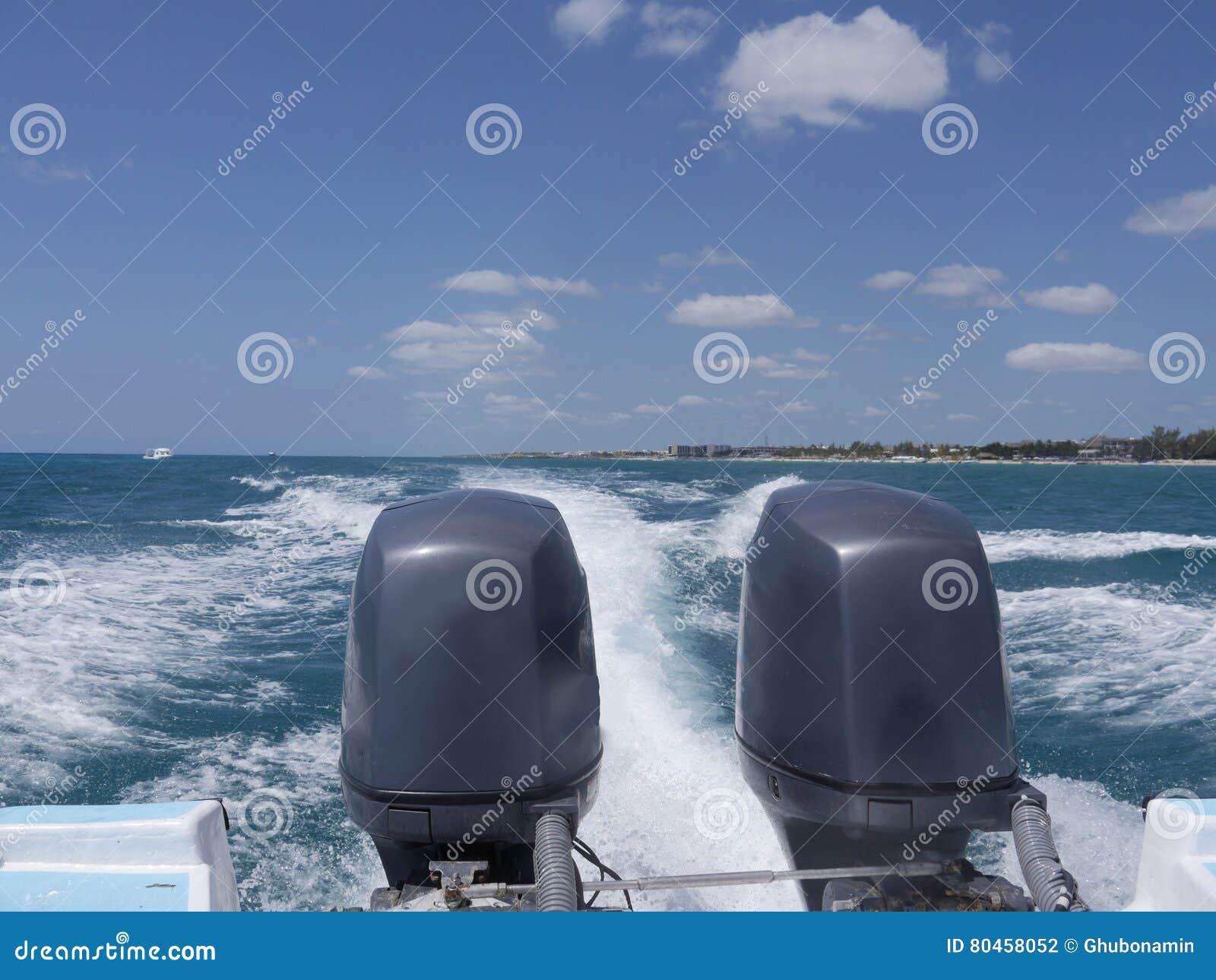 Two motors on boat stock photo. Image of tourism, object - 80458052