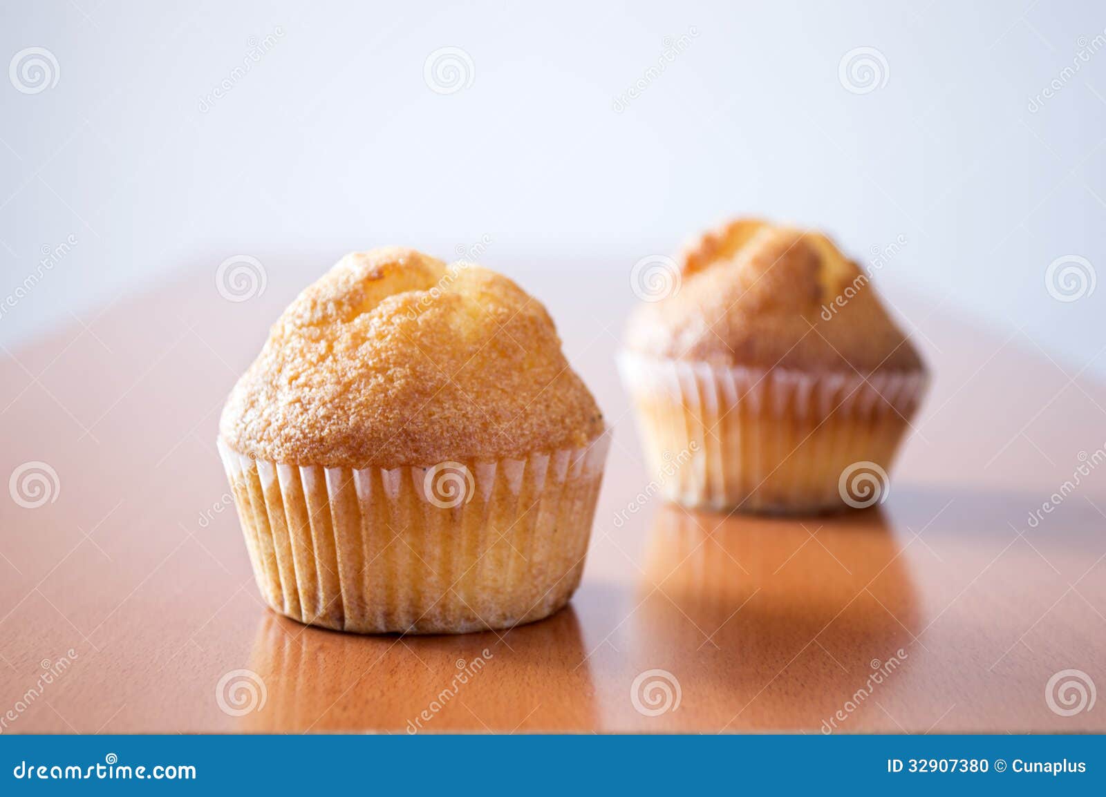 Two muffins stock photo. Image of flour, countertop, muffin - 32907380