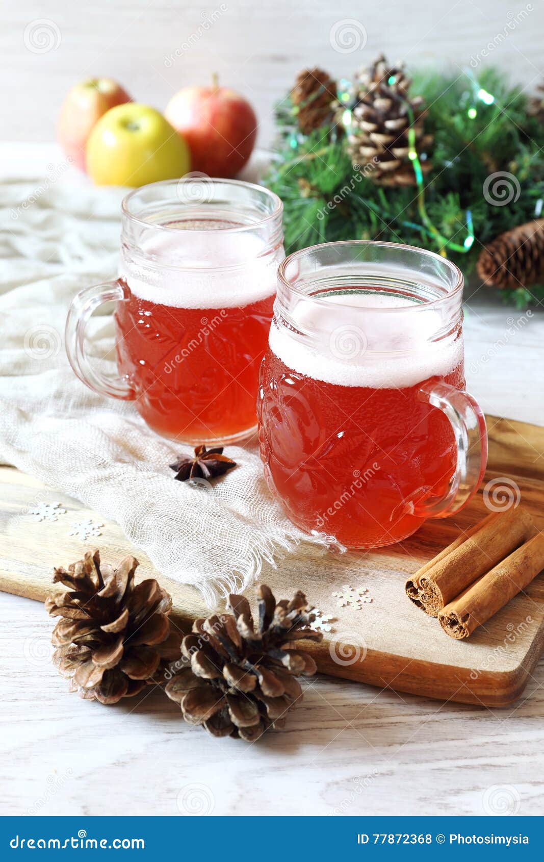 Two Mugs of Winter Craft Beer with Foam Cap Stock Photo - Image of ...