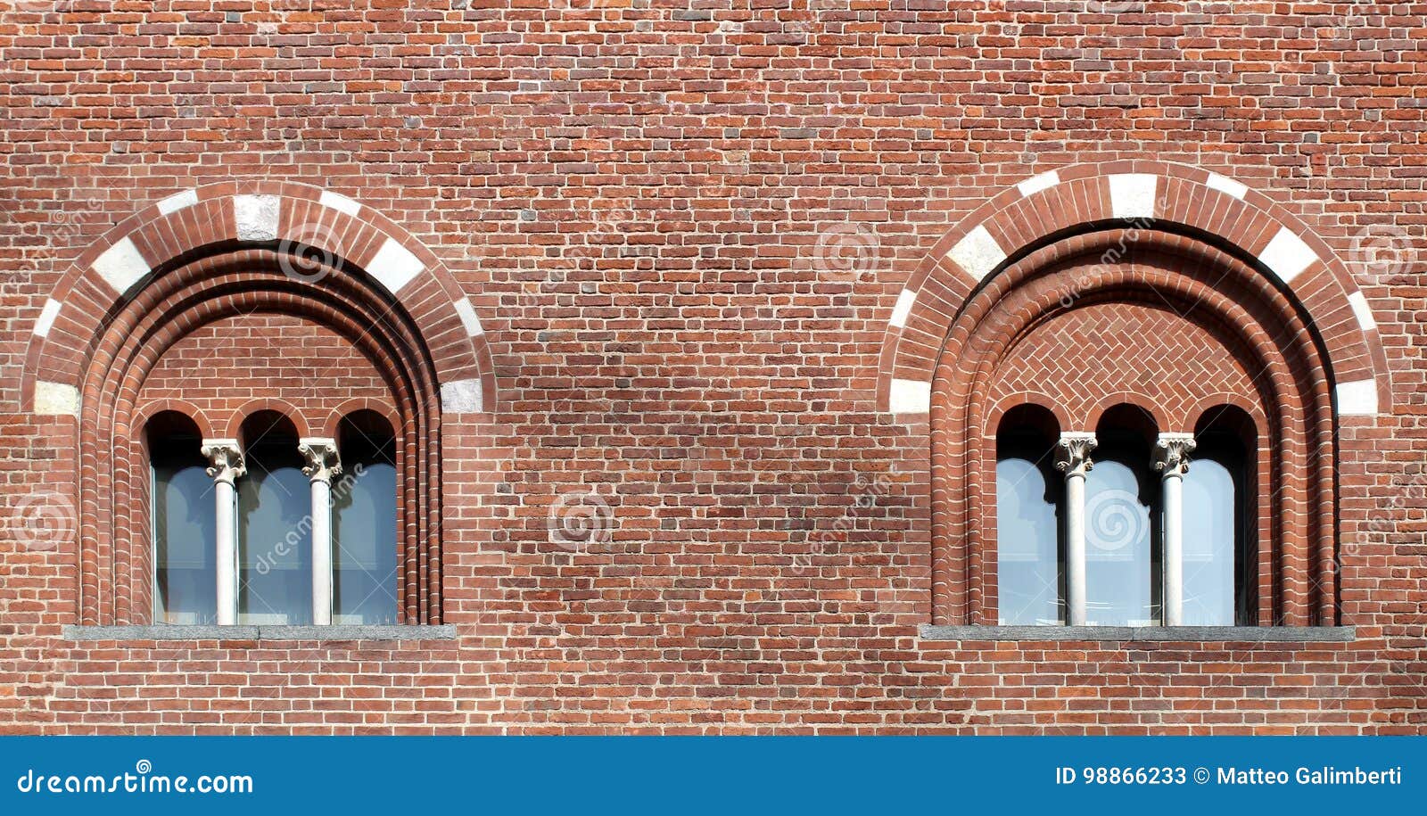 Two Mullioned Windows with Three Lights Stock Image - Image of three ...