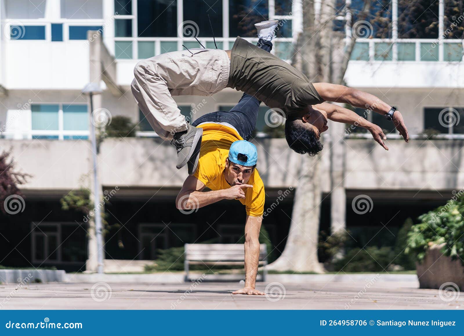 Dancing Crew Doing Break-Dance Stock Photo - Image of breakdance ...