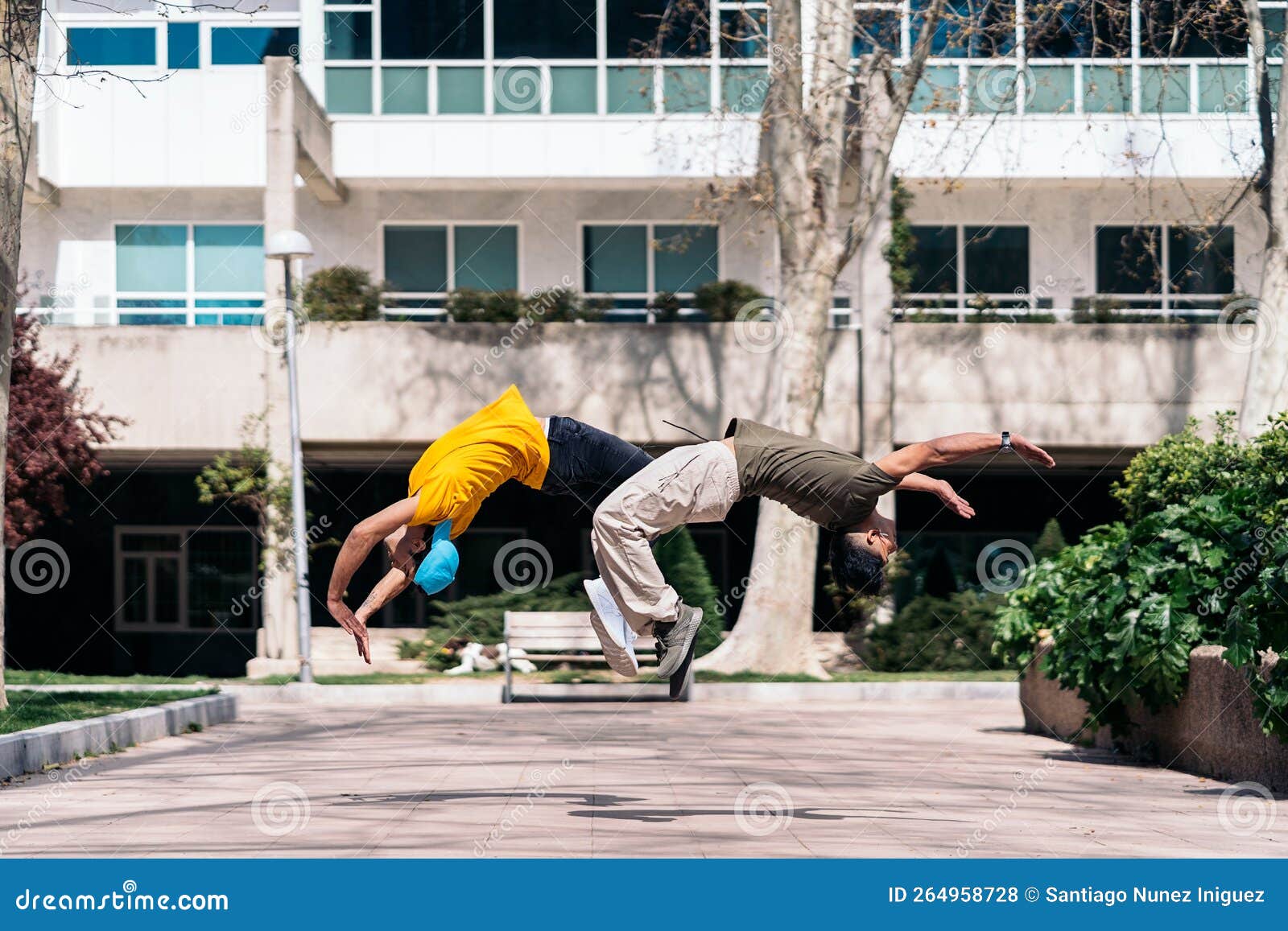 Dancing Crew Doing Break-Dance Stock Photo - Image of city, acrobatics ...