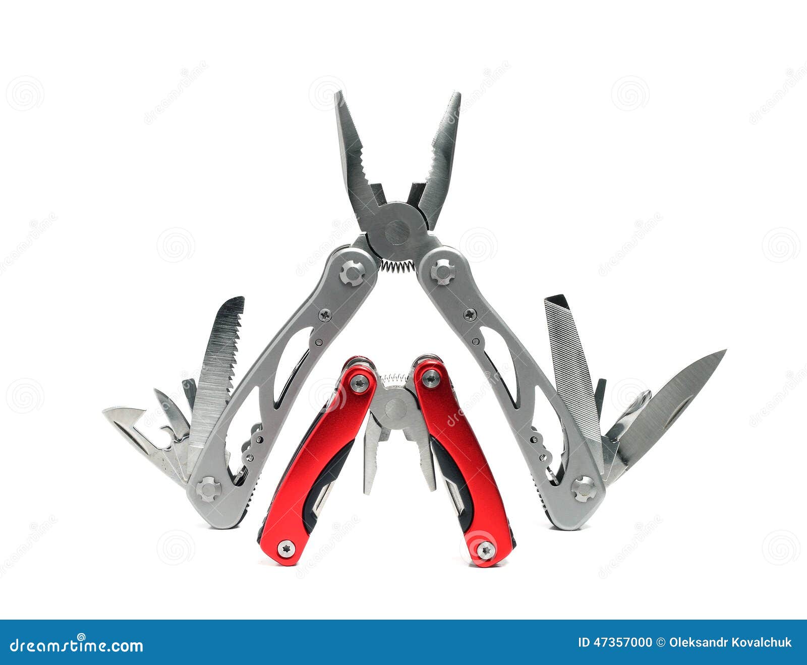 Two multi tools stock photo. Image of file, opener, metal - 47357000