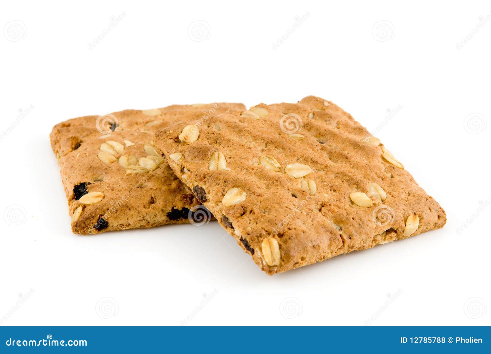 Two multigrain biscuits stock photo. Image of food, grain - 12785788