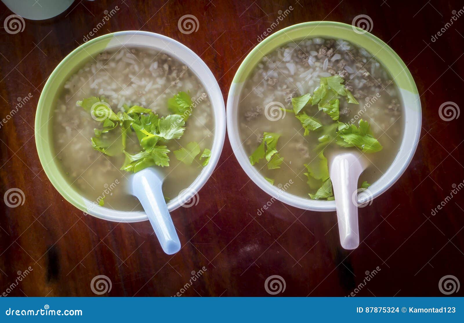 Two Mush in the Bowl for Food Breakfast Stock Photo - Image of asian ...
