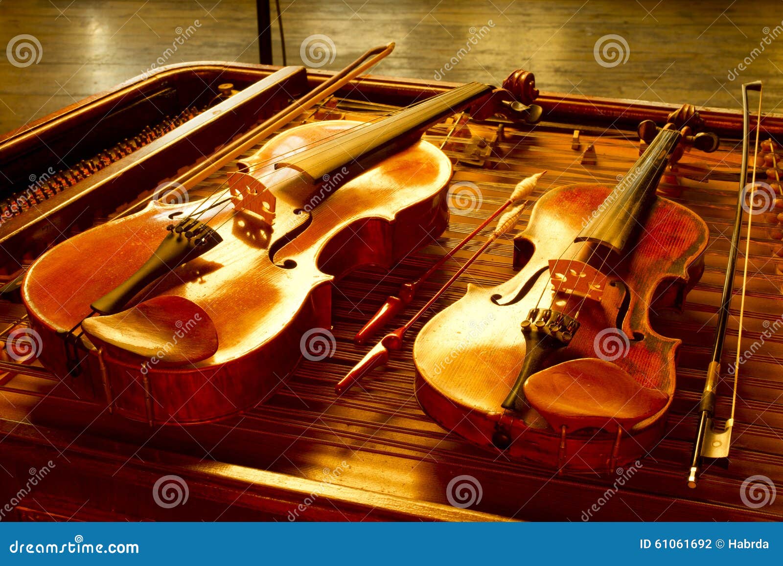 Two Music String Instrument Stock Photo - Image of violin, classical ...