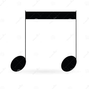 Two musical note. Raster stock illustration. Illustration of line ...