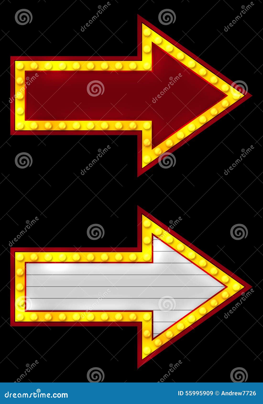 Neon Arrow Vector Glowing Arrows And Illuminated Arrowheads Directions ...