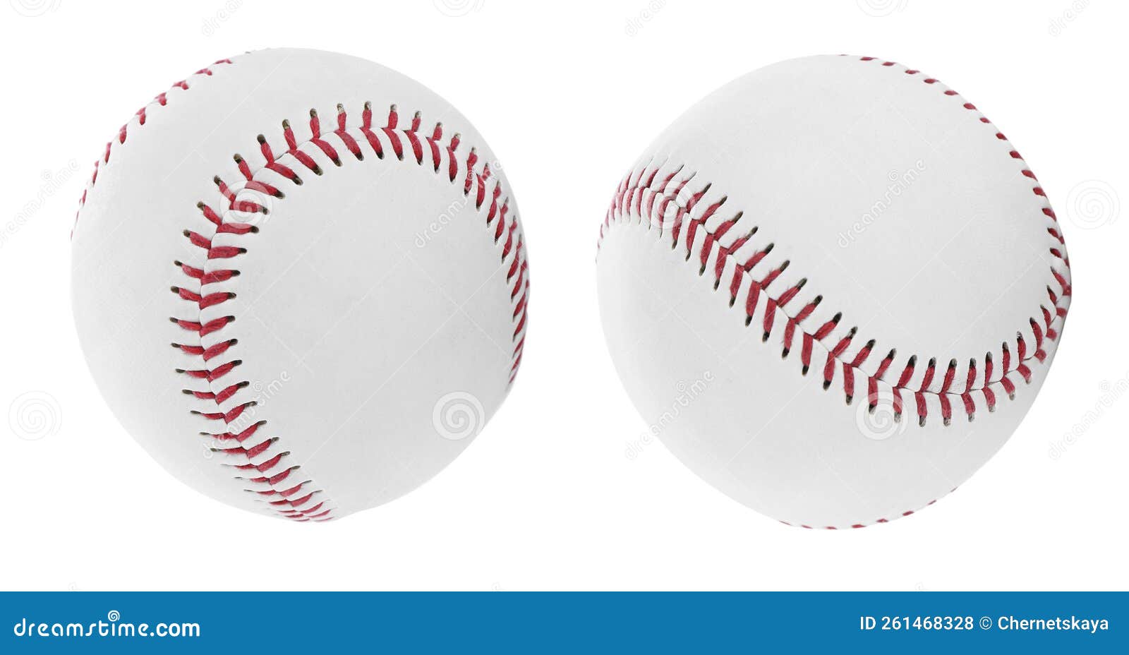 Two New Baseball Balls on White Background Stock Photo - Image of ball ...