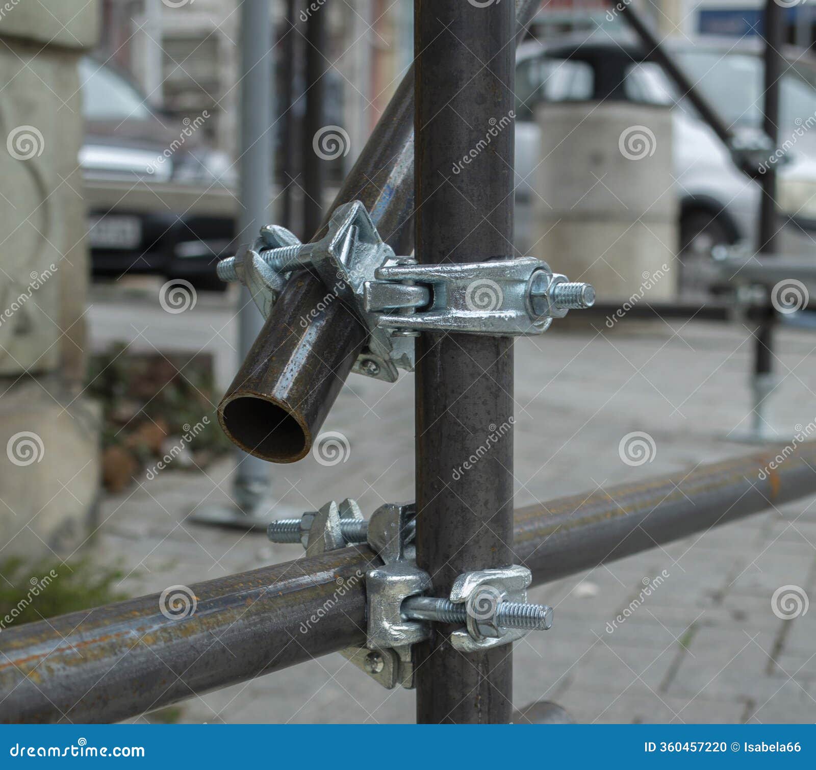 Two New Scaffold Double Fix Clamp and Scaffold Pipes for Build the ...