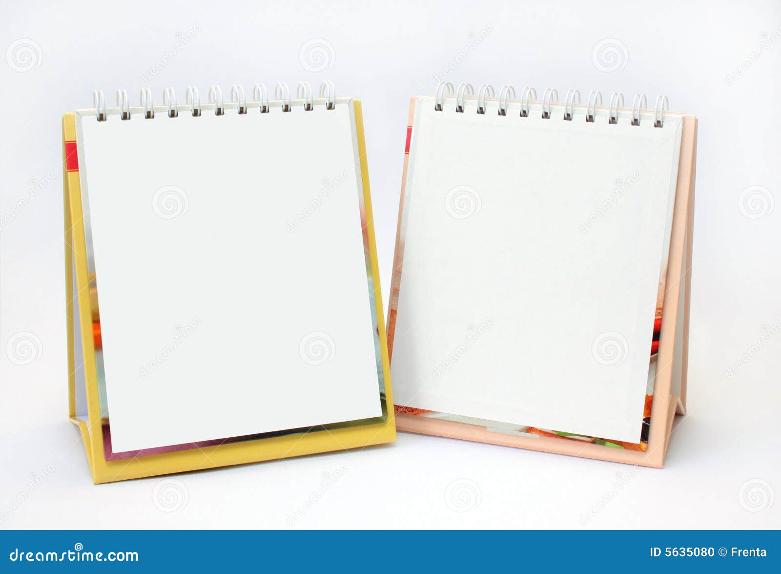 Two Notebooks with Empty Pages Stock Photo - Image of open, clean: 5635080