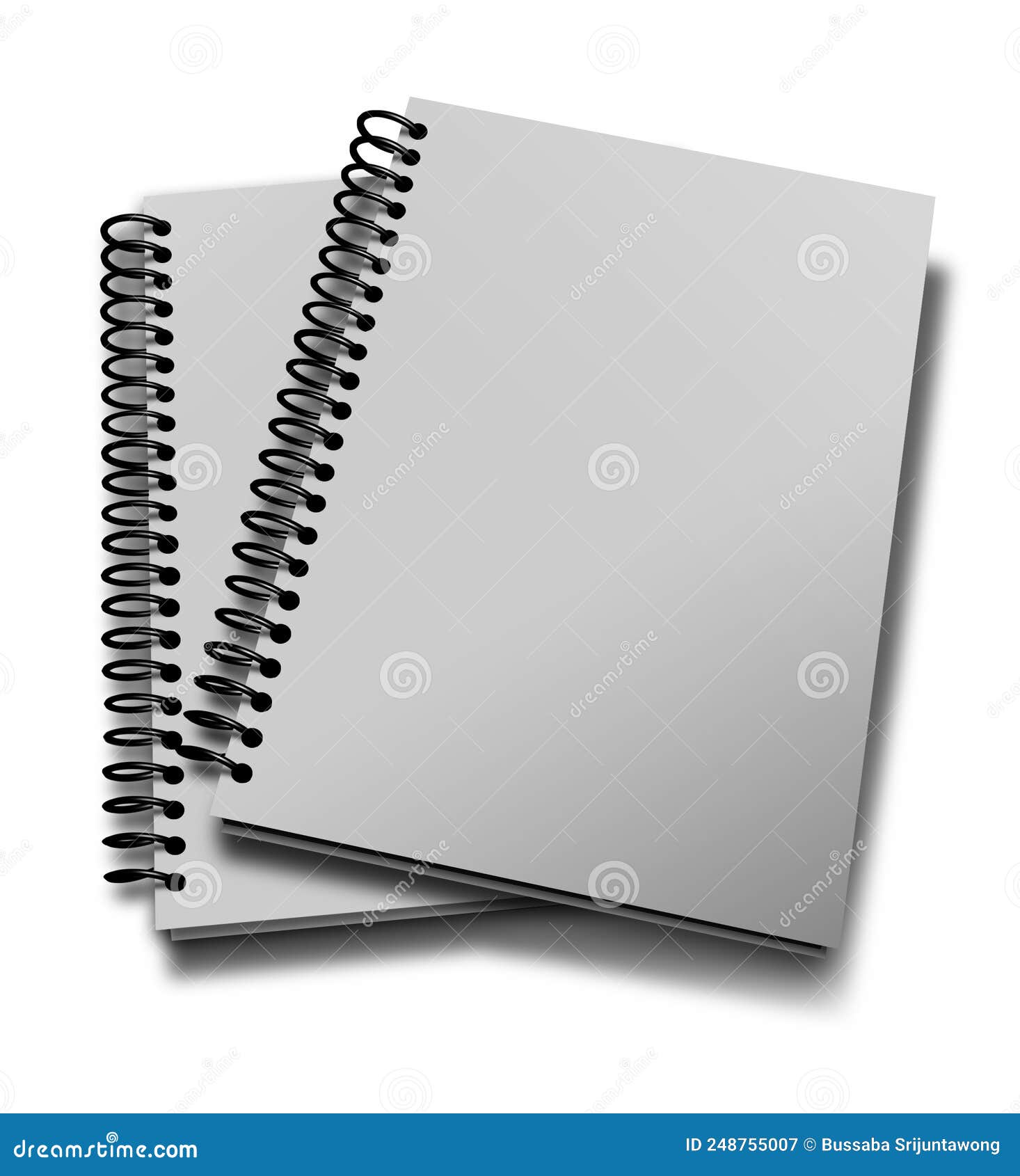 Two notebooks stock illustration. Illustration of document - 248755007