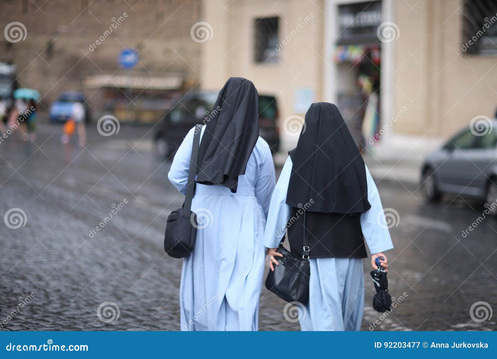 Two nuns stock image. Image of catholic, headpiece, petra - 92203477