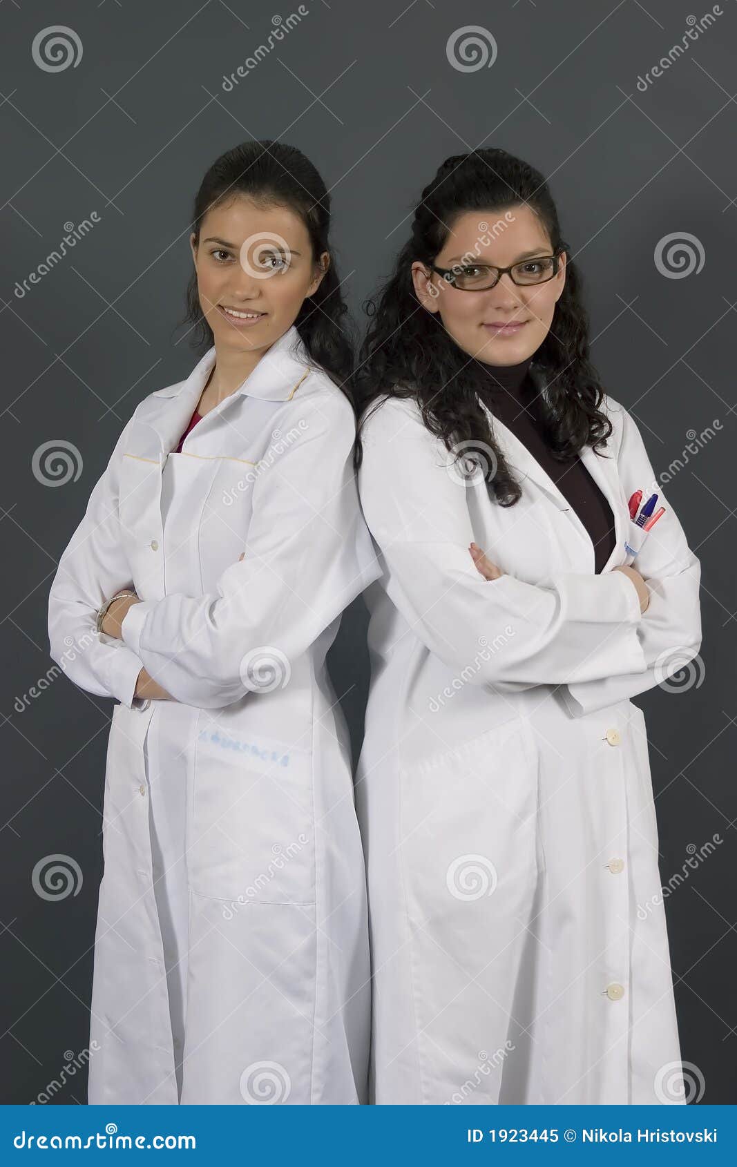 Two nurses stock image. Image of staff, scientist, prescription - 1923445