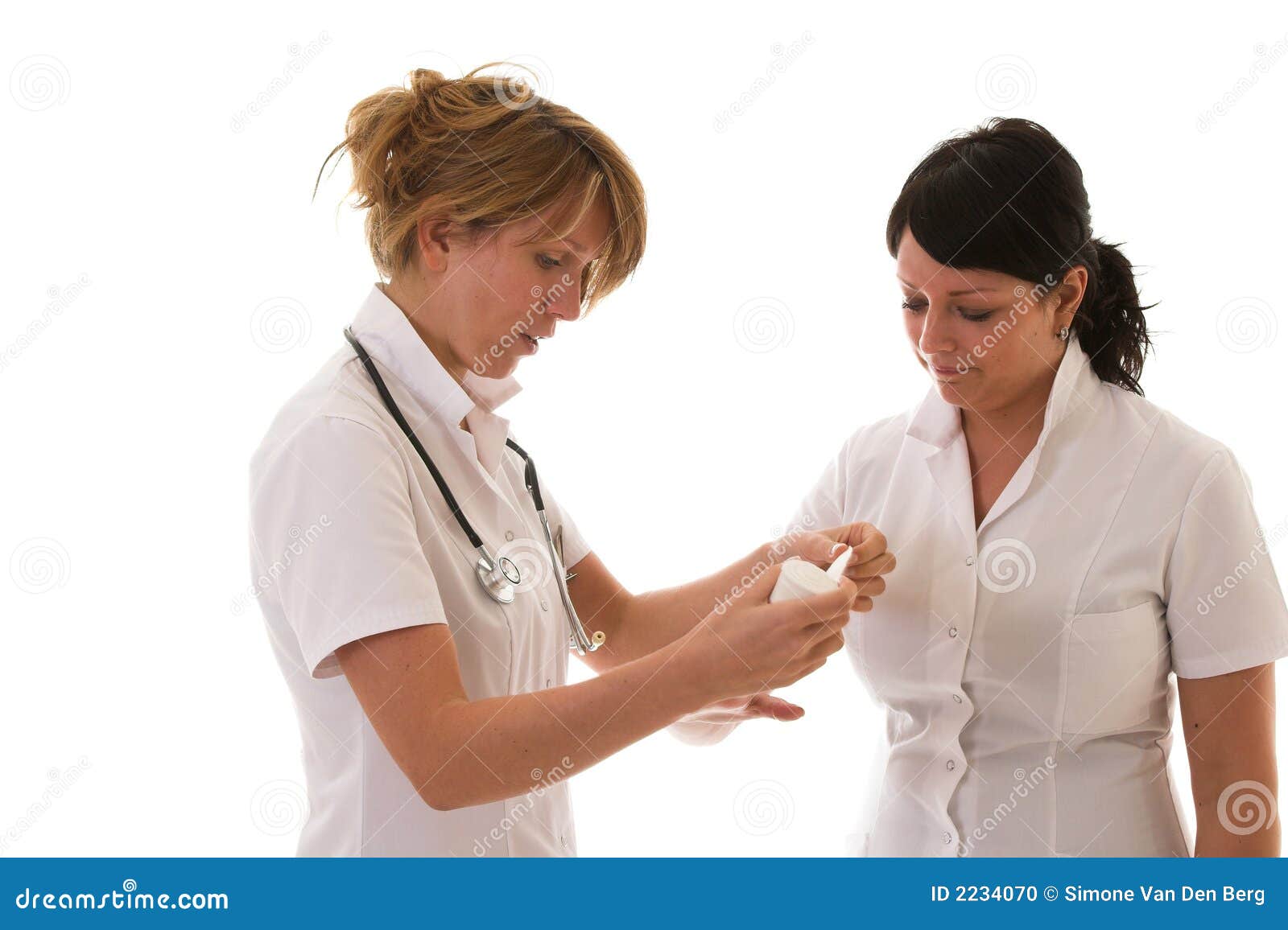 Two nurses stock photo. Image of uniform, attractive, white - 2234070