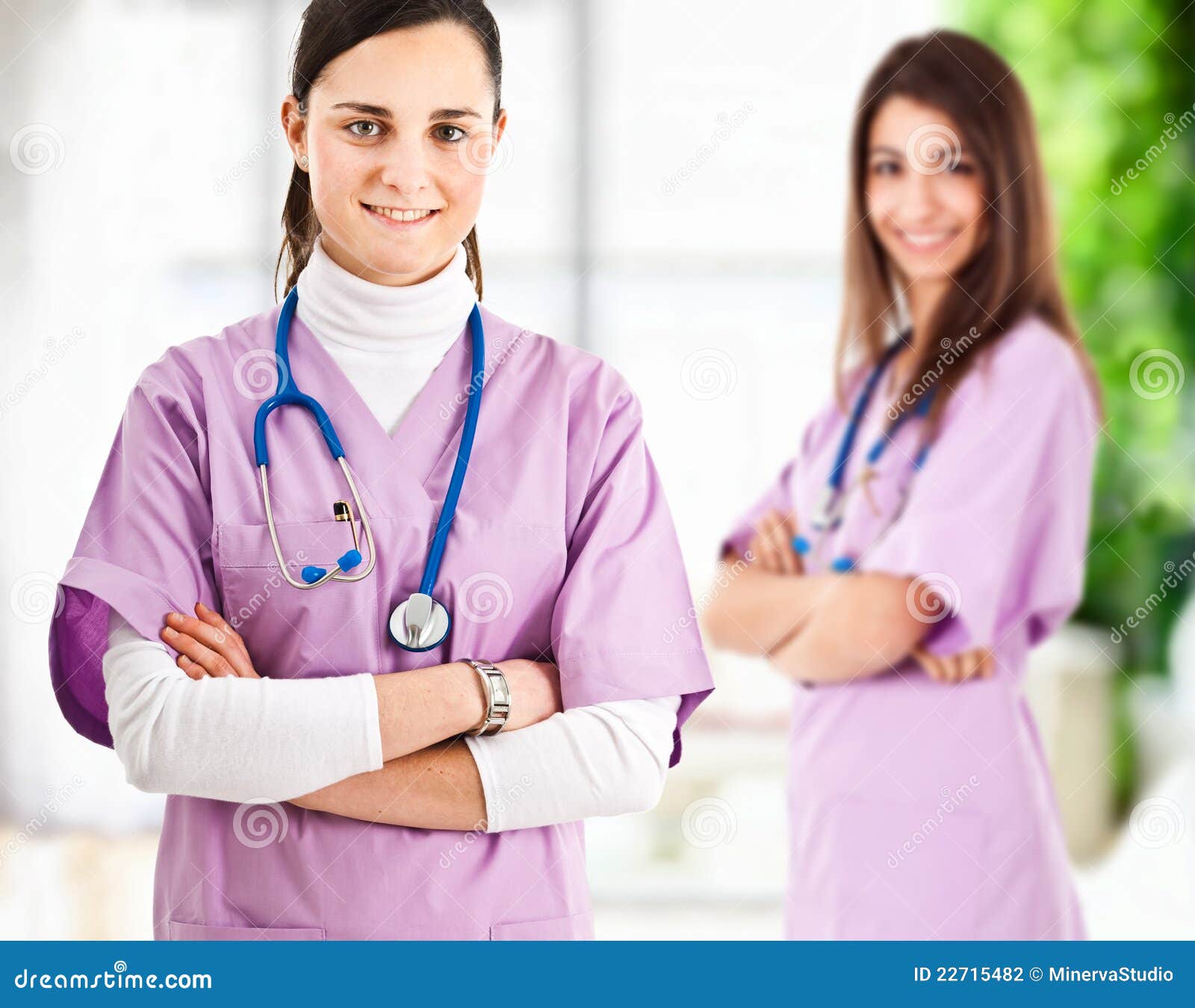 Two nurses stock photo. Image of beautiful, nurses, nurse - 22715482