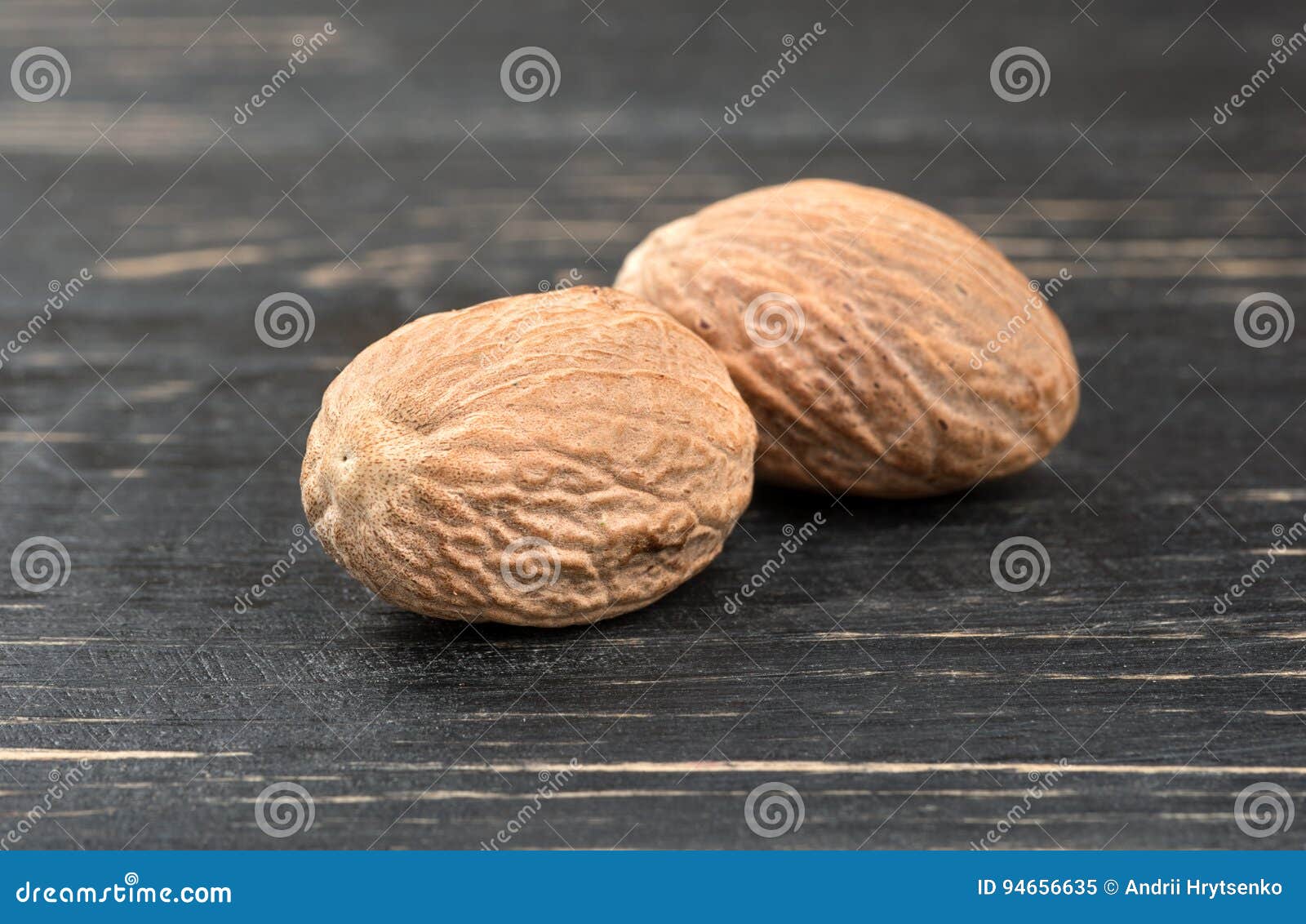 Two of nutmeg stock image. Image of scent, cooking, dried - 94656635