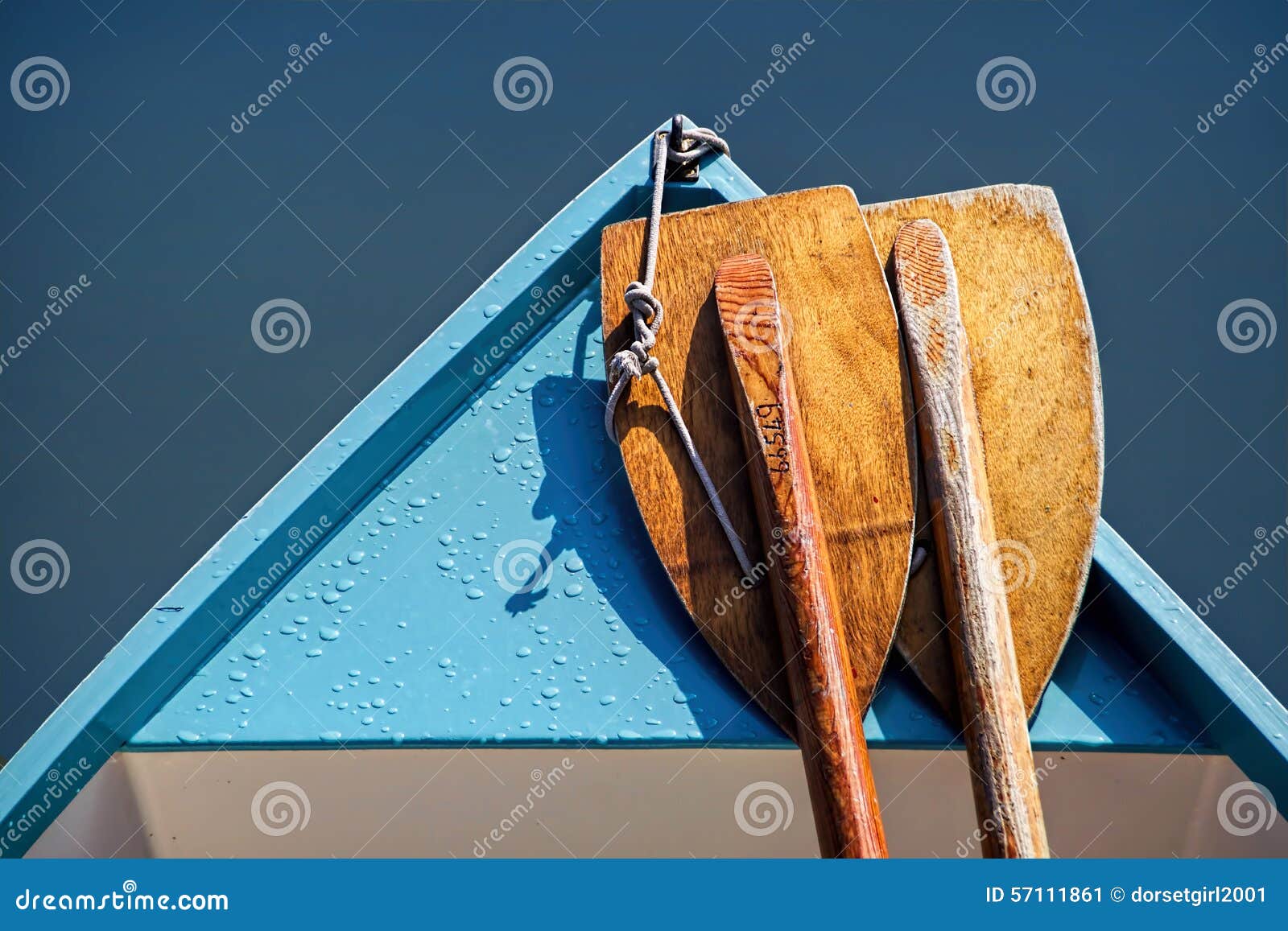 Two Oars stock image. Image of rowboat, lymeregis, harbor - 57111861
