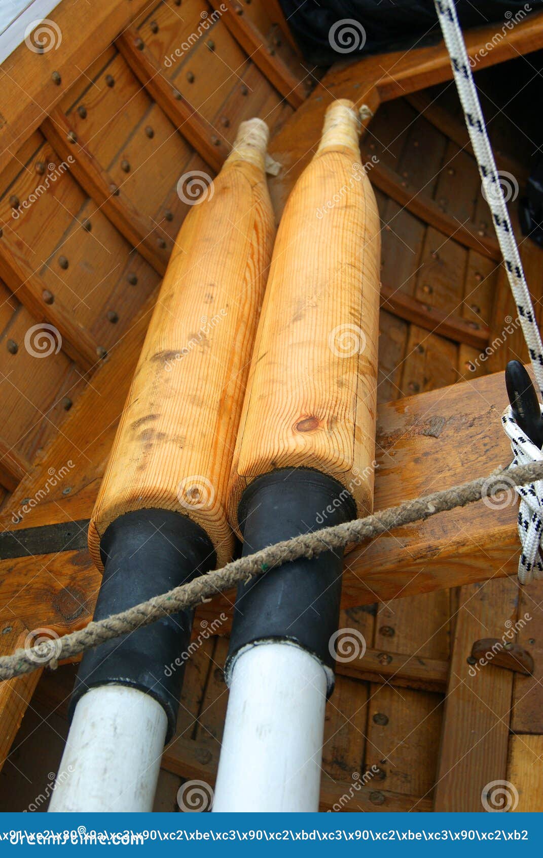 Oars in the boat stock photo. Image of rowing, hawser - 103079784