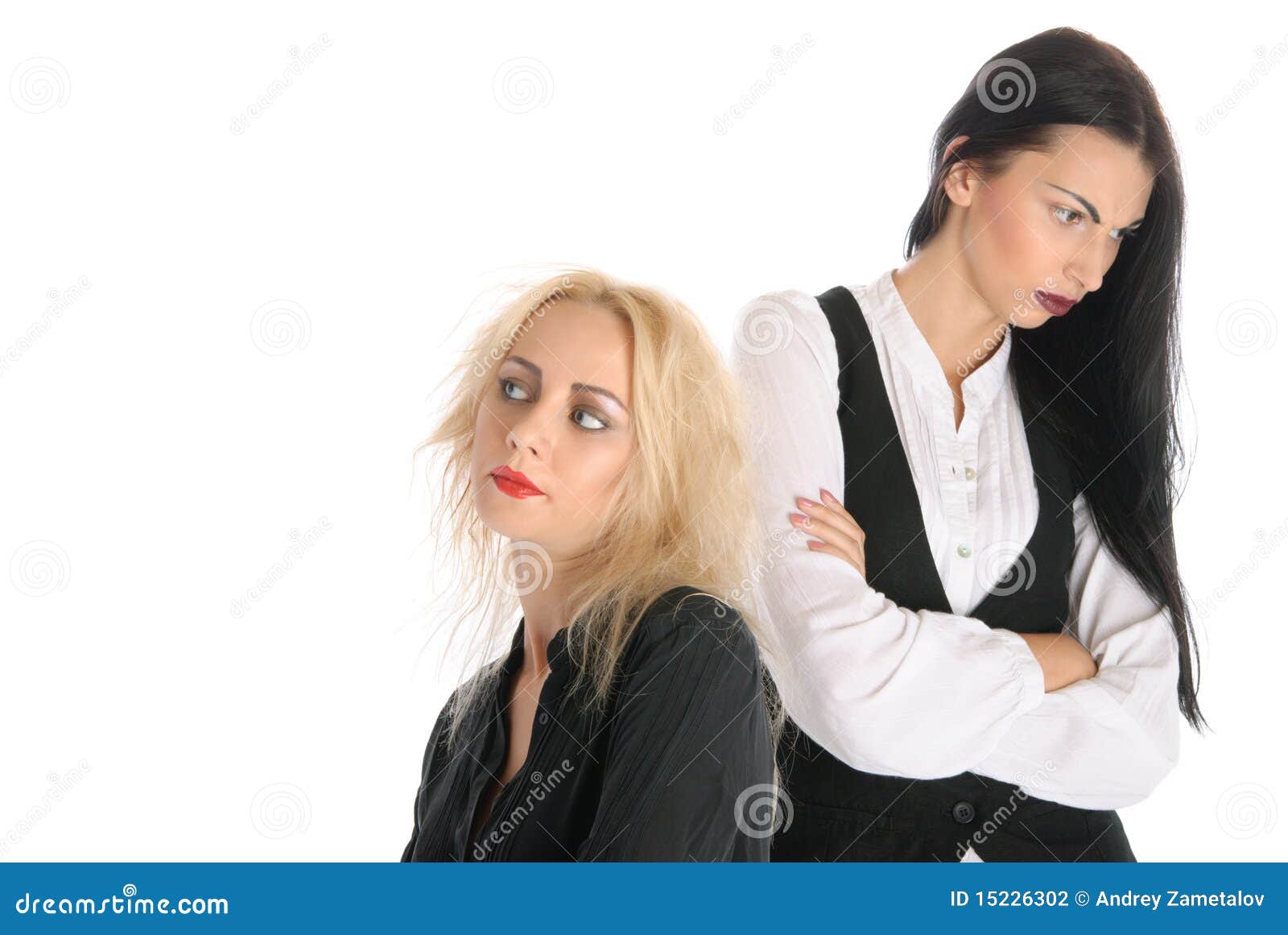 Two offended women stock photo. Image of grief, caucasian - 15226302