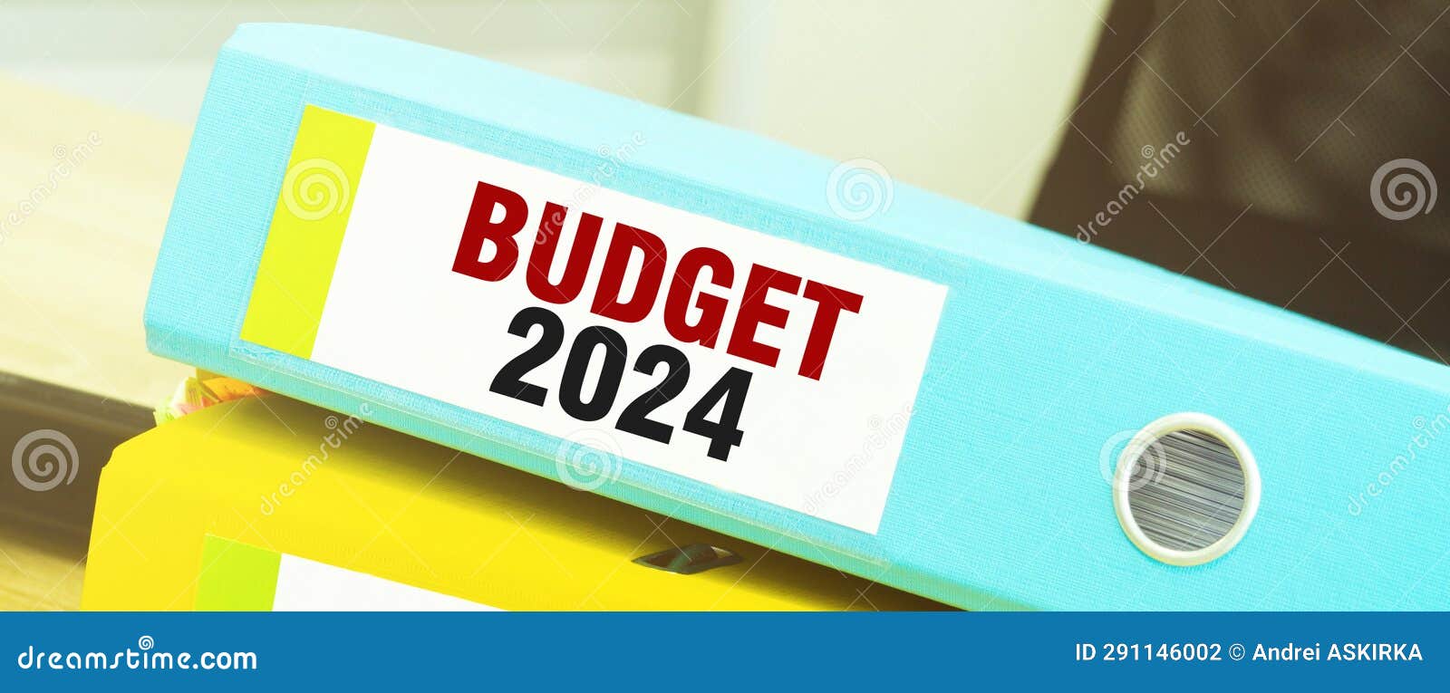 Two Office Folders with Text BUDGET 2024 Stock Photo - Image of time ...