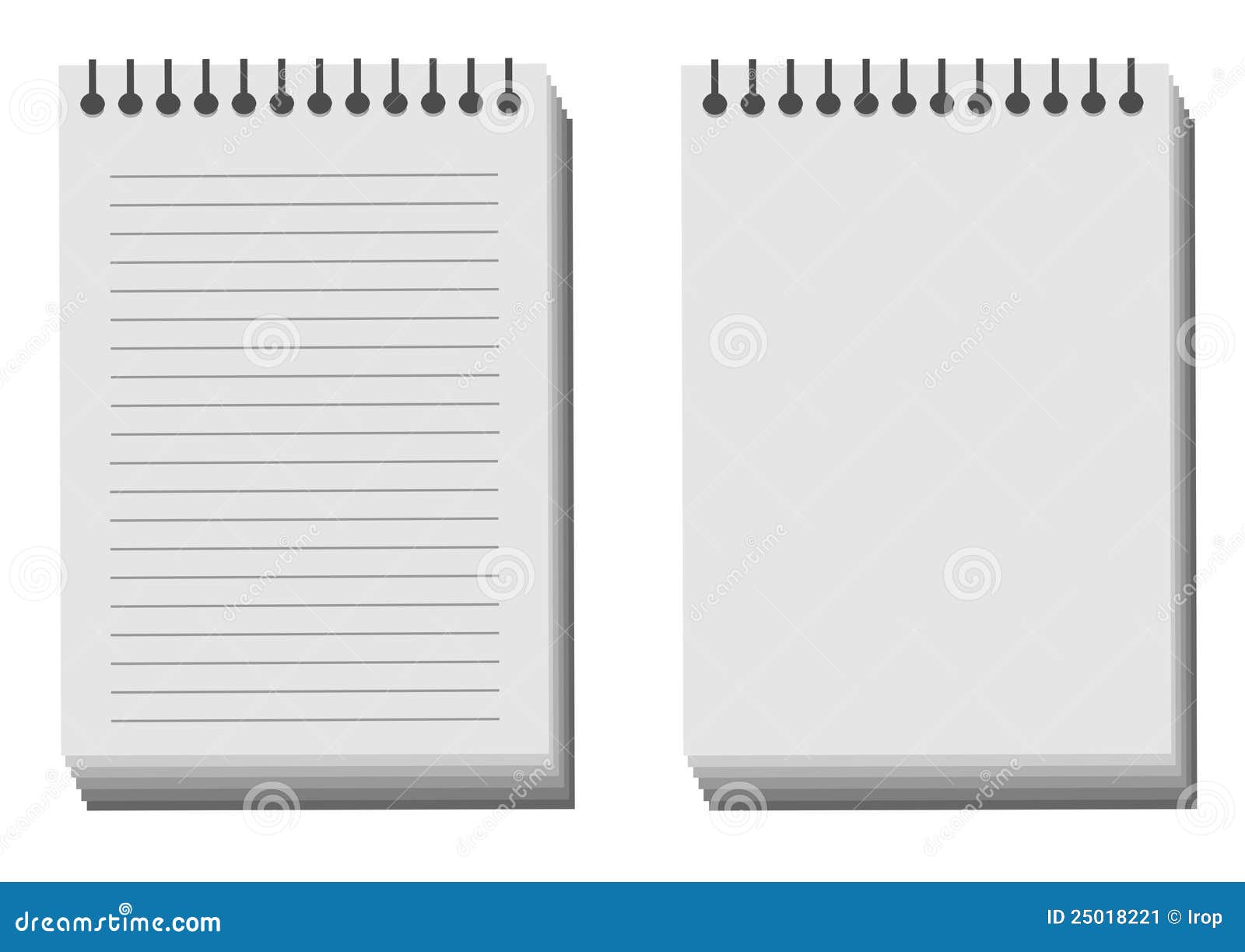 Two office notepad stock illustration. Illustration of texture - 25018221
