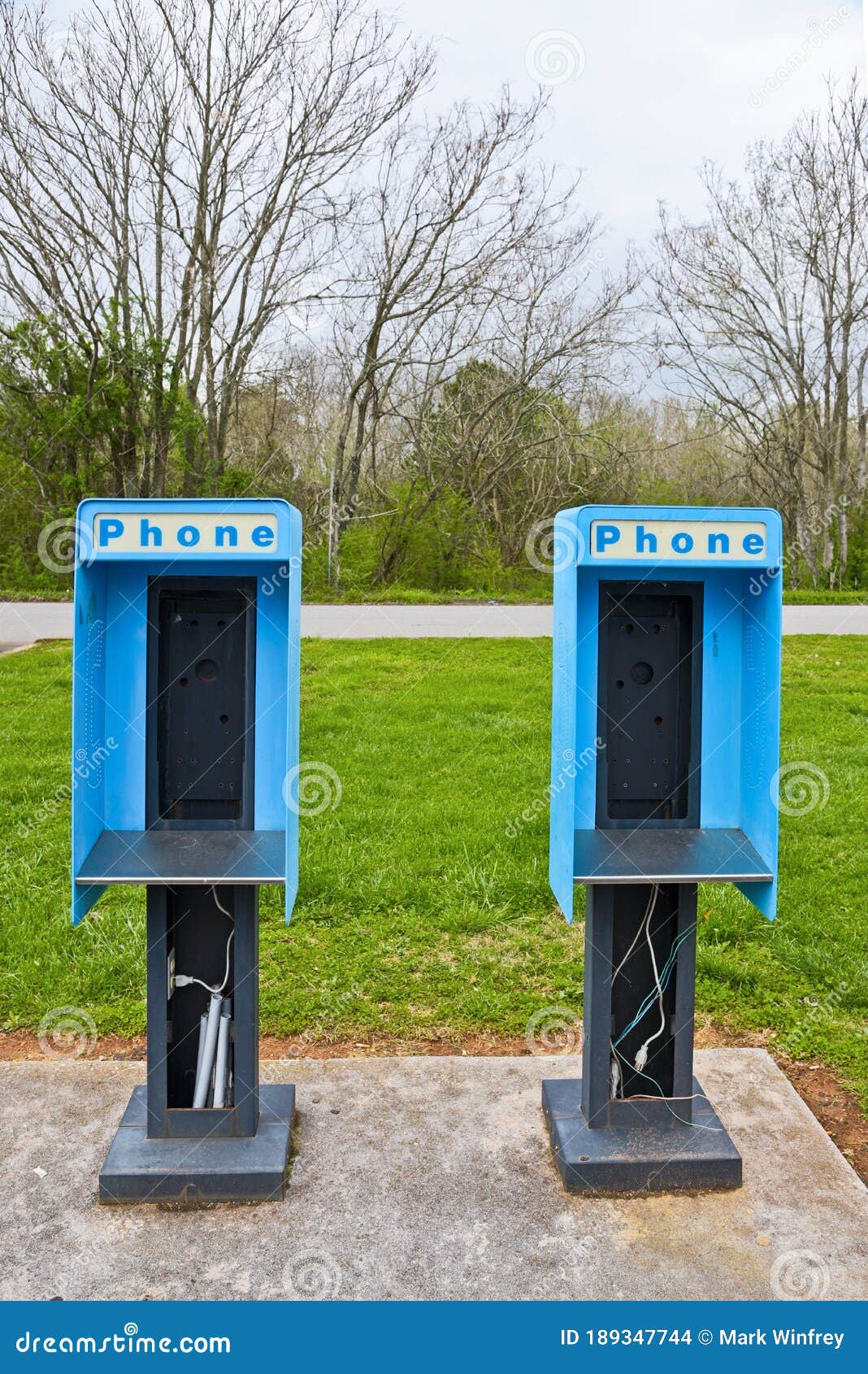 Old Phone Booth No Ones Used Anymore Waiting For Move And Demolition On ...