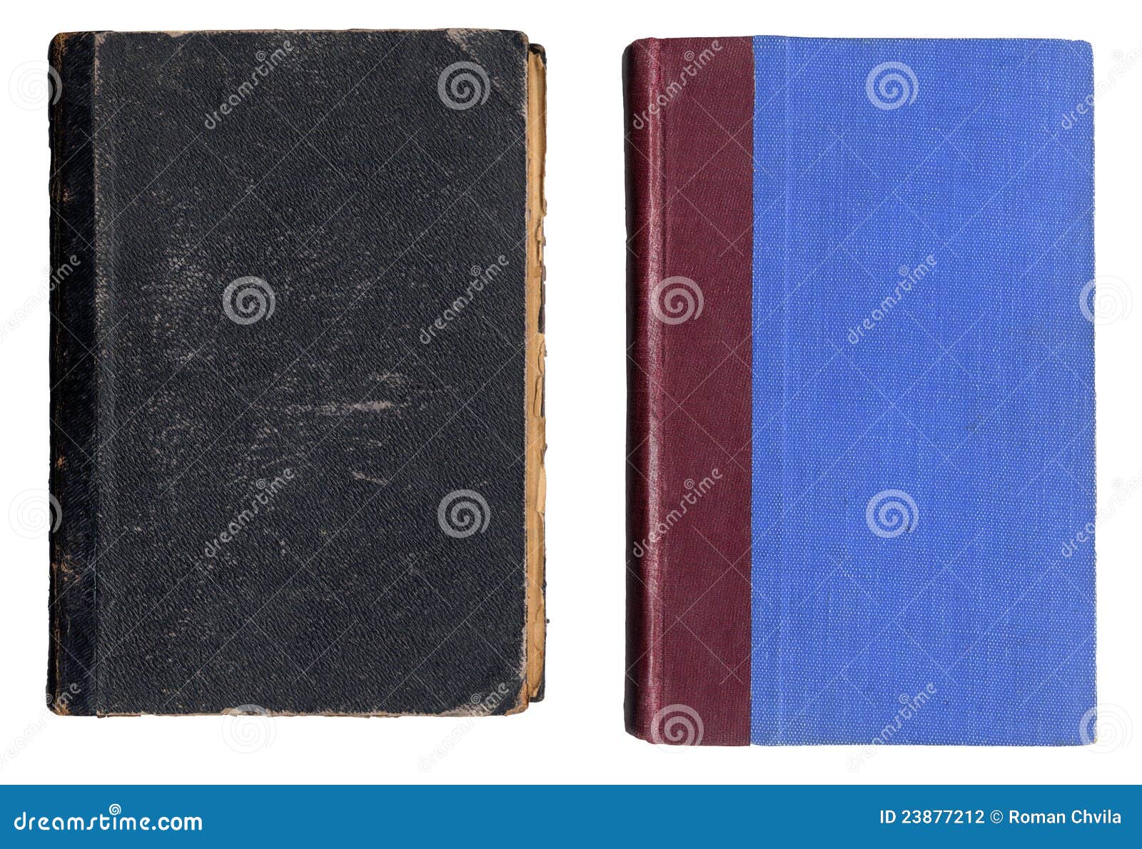 Two Old Book Covers stock photo. Image of canvas, literature - 23877212