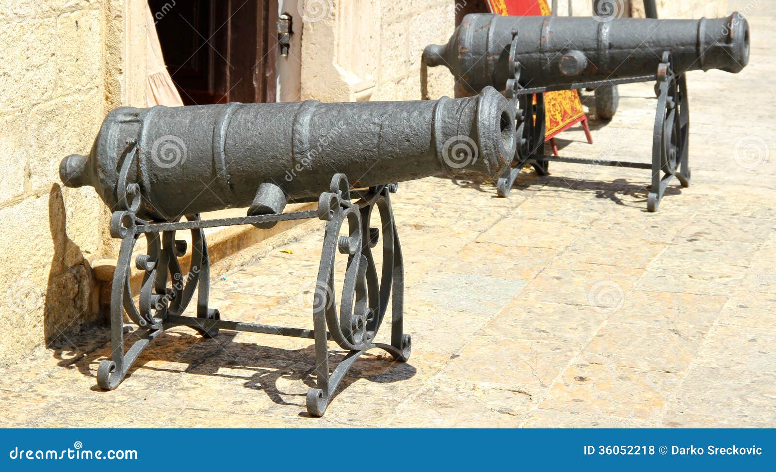 Two old canons stock photo. Image of military, mortar - 36052218