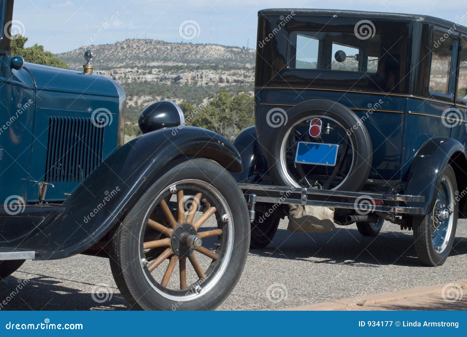 Two old cars stock image. Image of early, avocation, retro - 934177