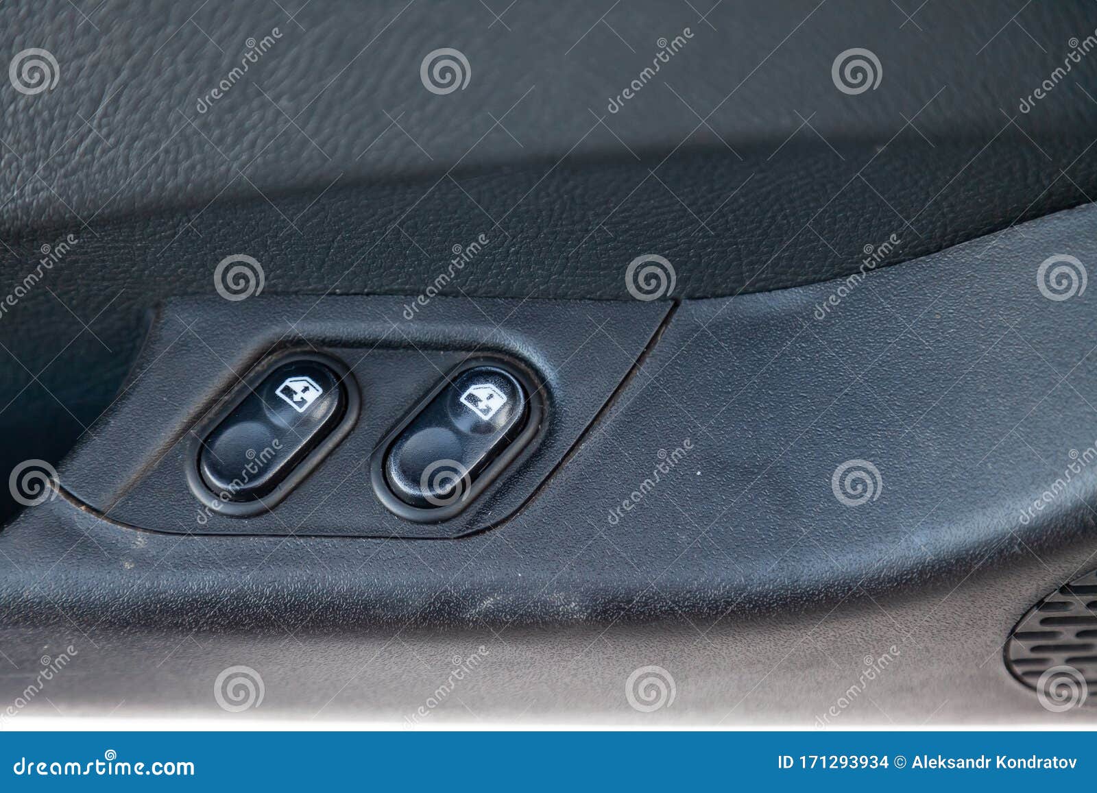Old Control Buttons for Automatic Opening of Car Windows and Central ...
