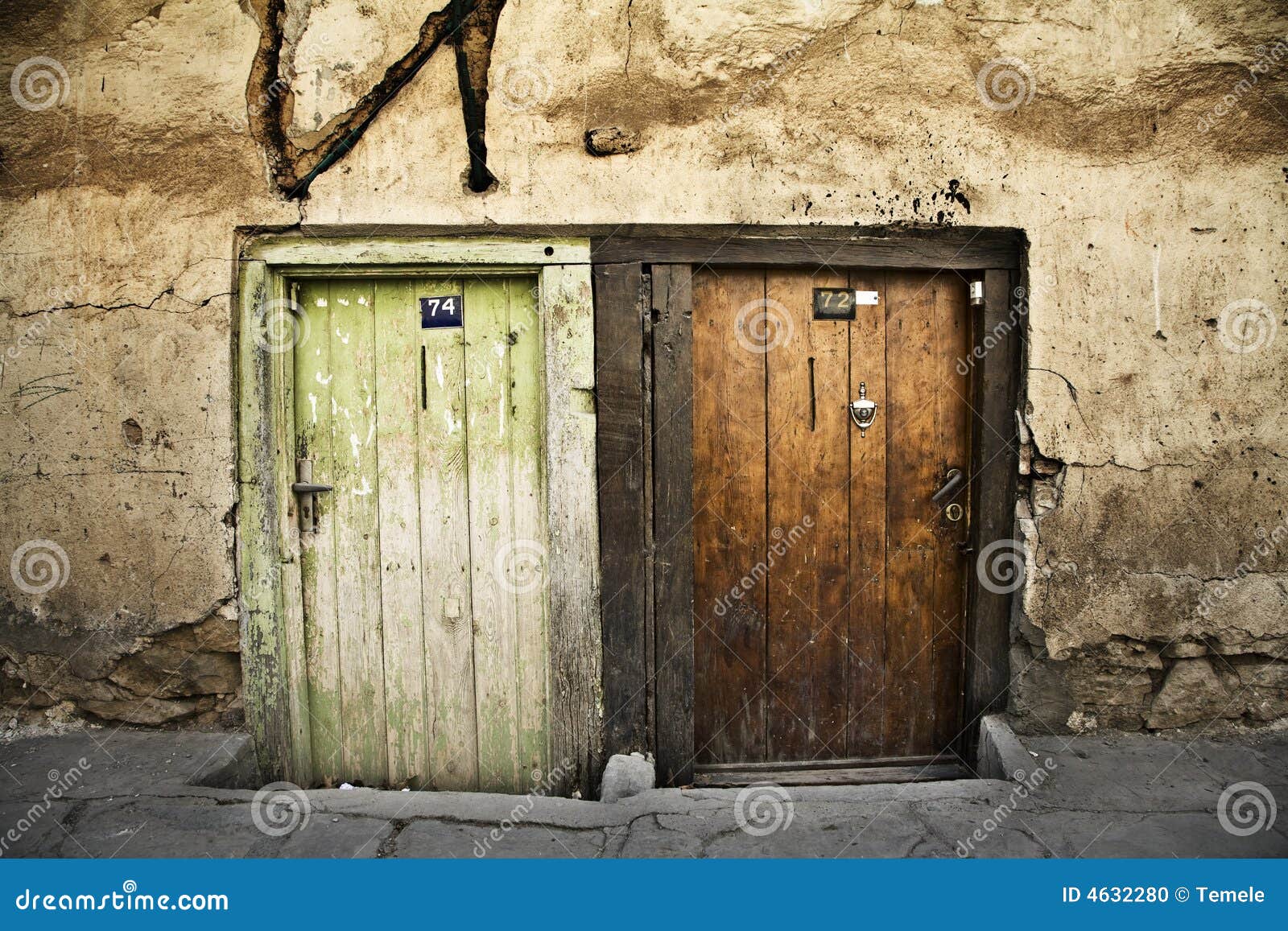 Two old doors stock photo. Image of door, brown, small - 4632280