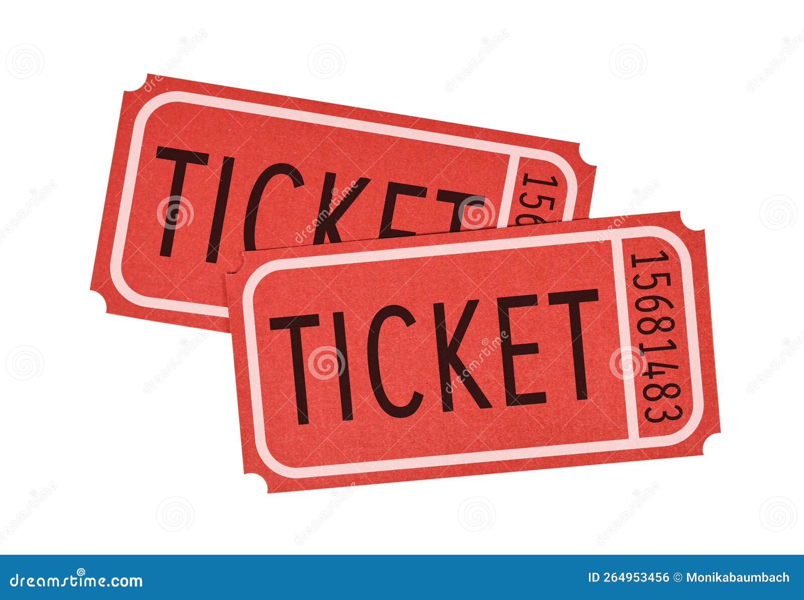 Two old fashioned tickets stock photo. Illustration of design - 264953456
