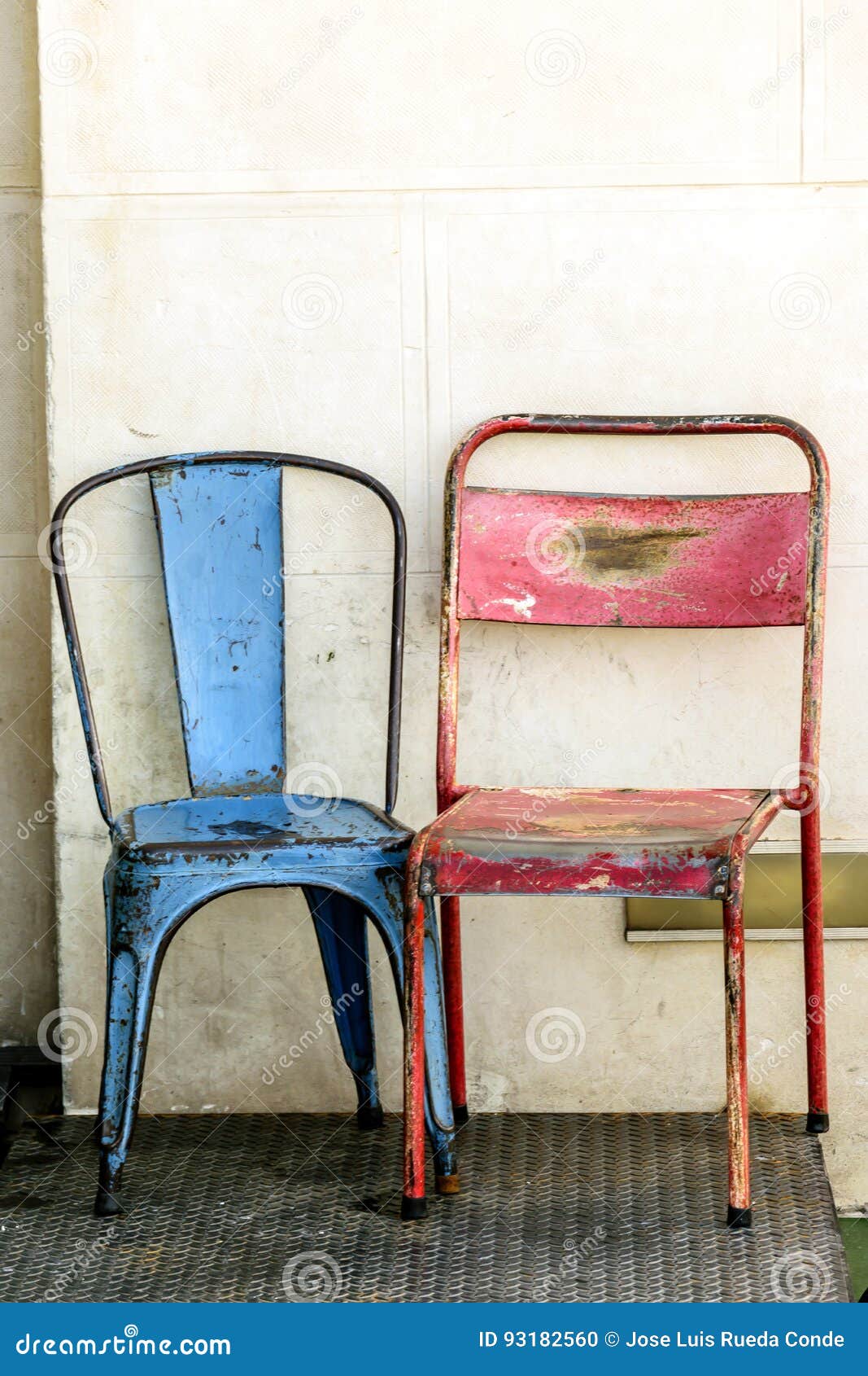 Two Old Metallic Rusty Chairs Stock Photos - Free & Royalty-Free Stock ...