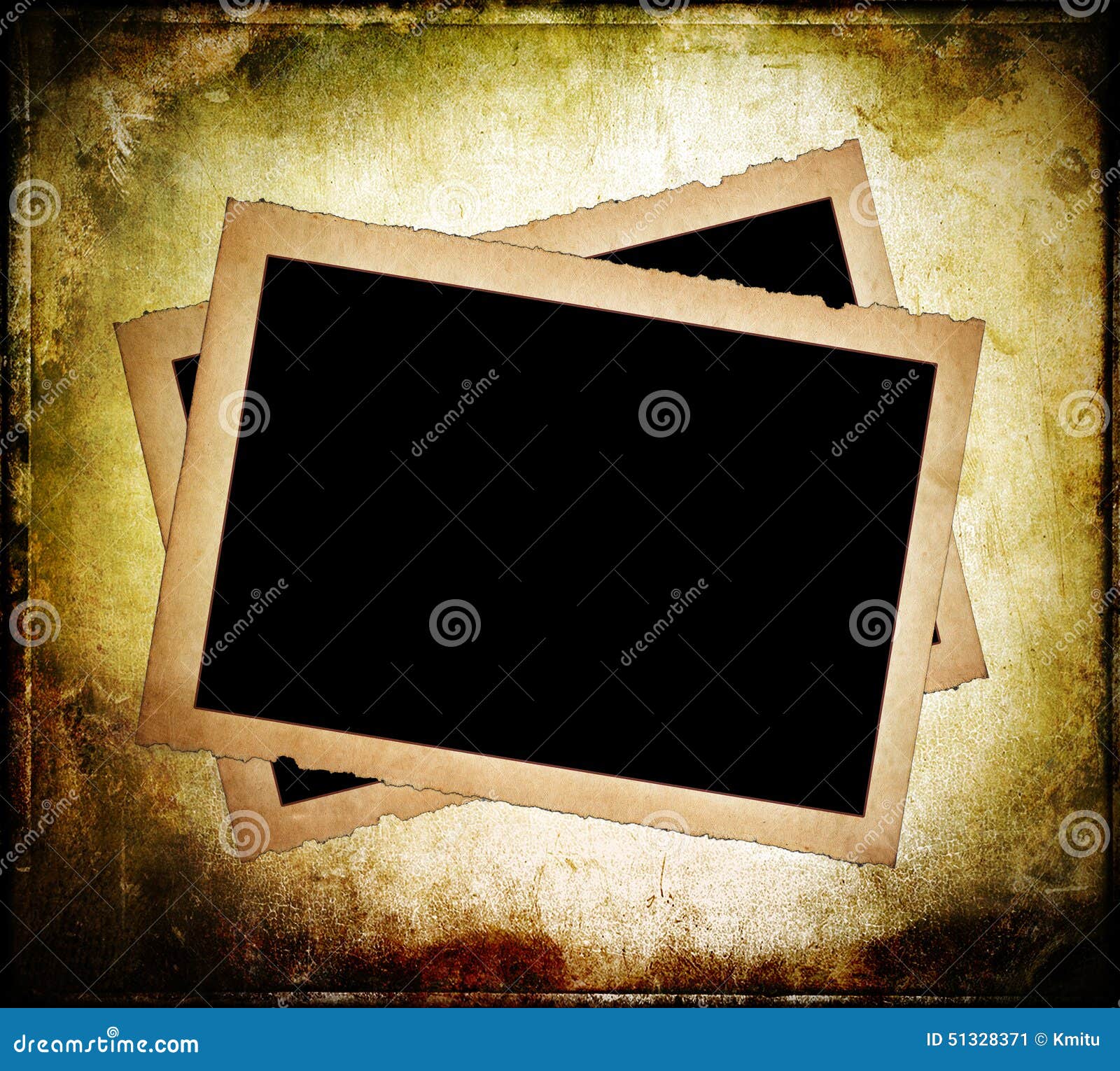 Two Old Paper Frames with Frayed Edges Stock Image - Image of space ...