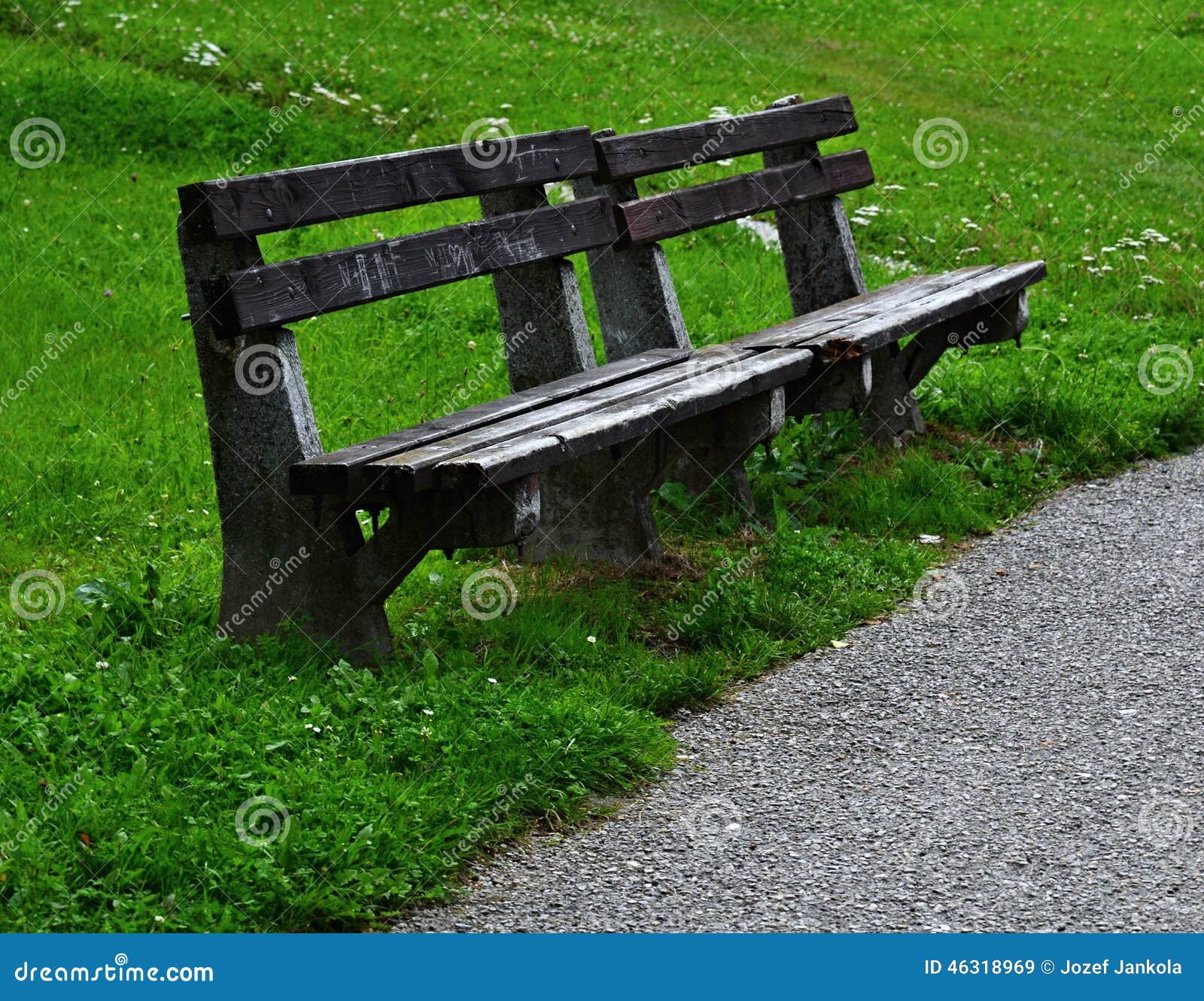 Two old park benches stock image. Image of grass, rusty - 46318969