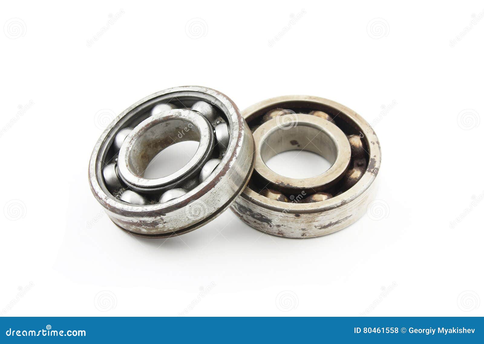 Two old rusty bearing stock photo. Image of gear, mechanism - 80461558