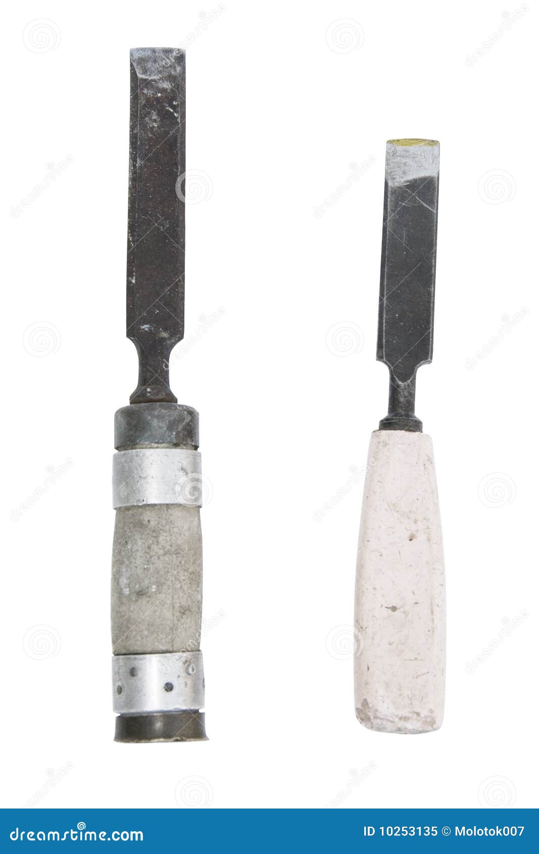 Two Old and rusty chisel stock image. Image of chisel - 10253135