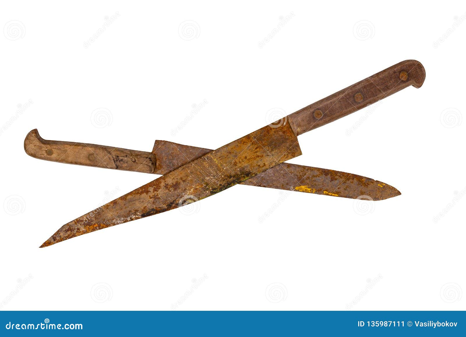 Two old rusty knives stock image. Image of knife, edge - 135987111