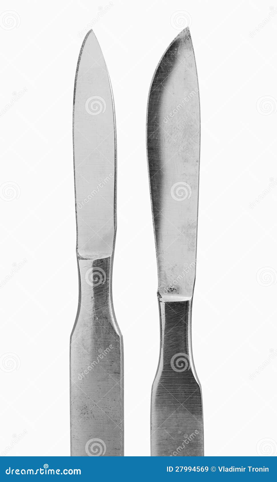 Two old scalpel stock image. Image of metal, tool, steel - 27994569