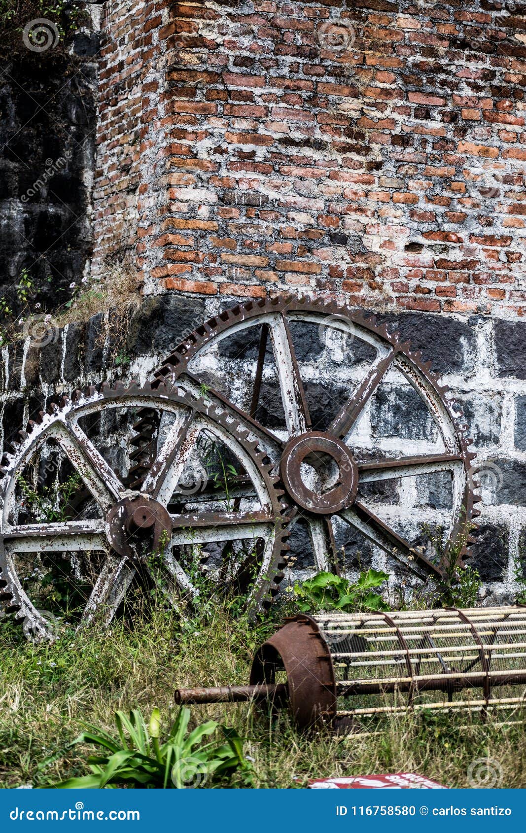 Gears on stone wall stock photo. Image of wallpaper - 116758580