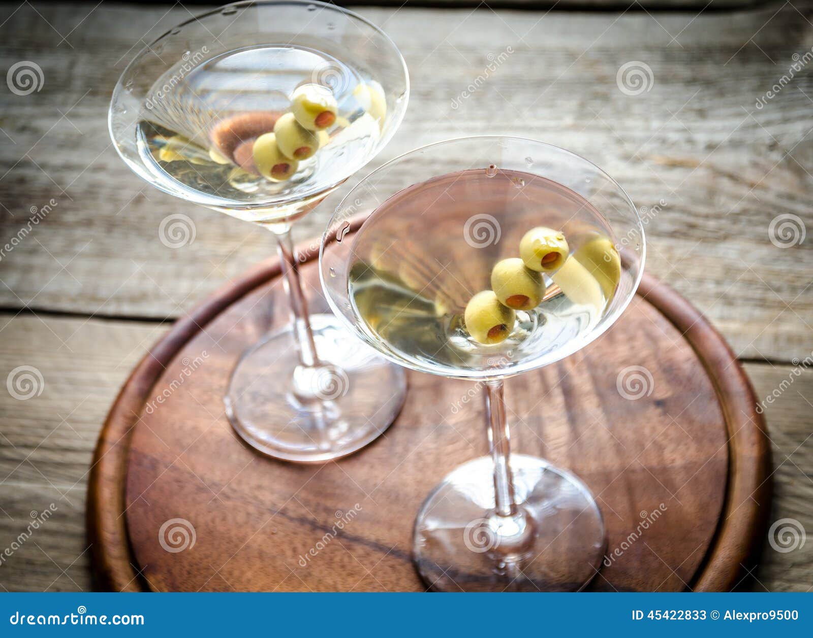 Two Olive Martini Cocktails Stock Image - Image of martini, lounge ...