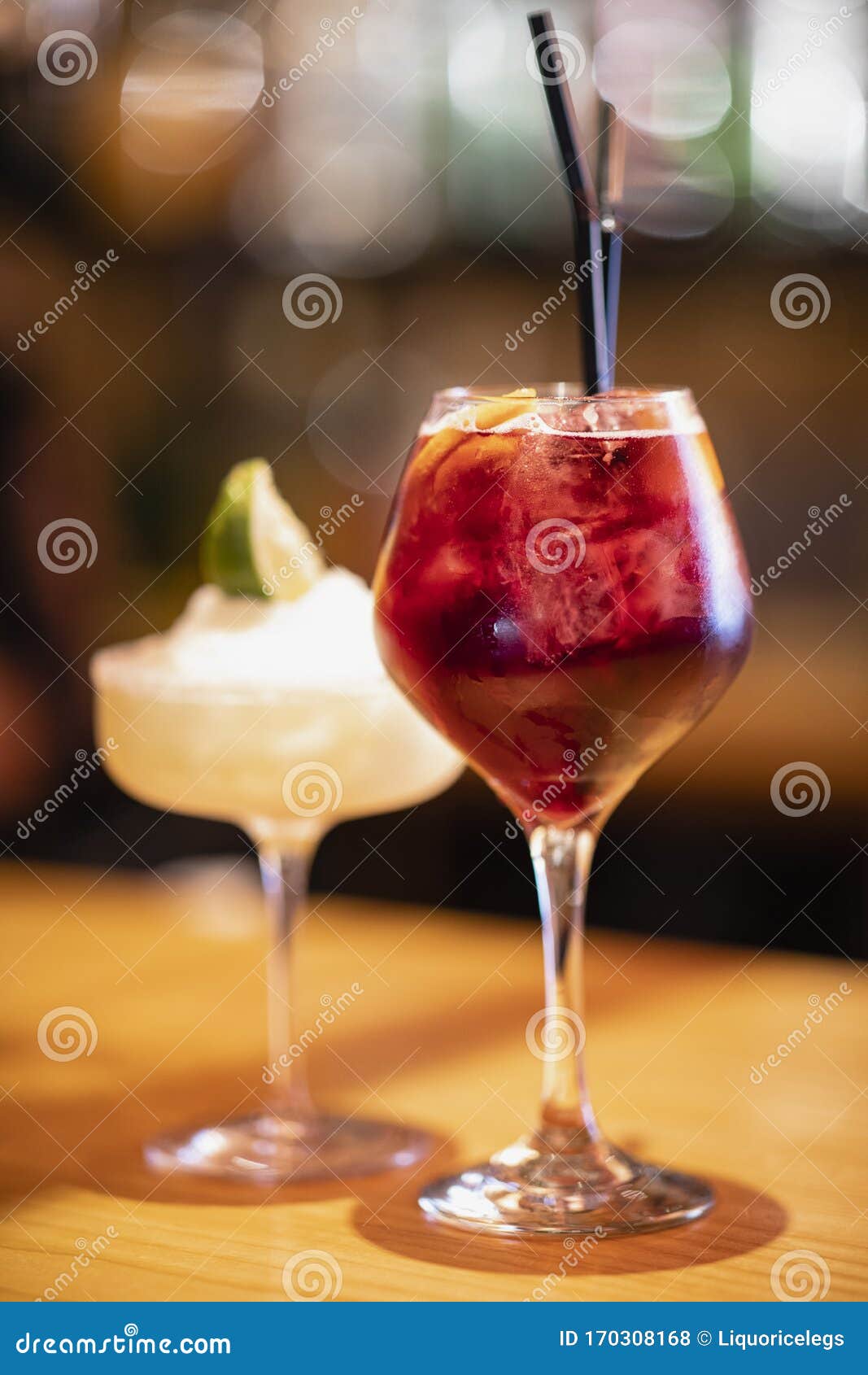 Two for One Cocktails stock photo. Image of people, establishment ...