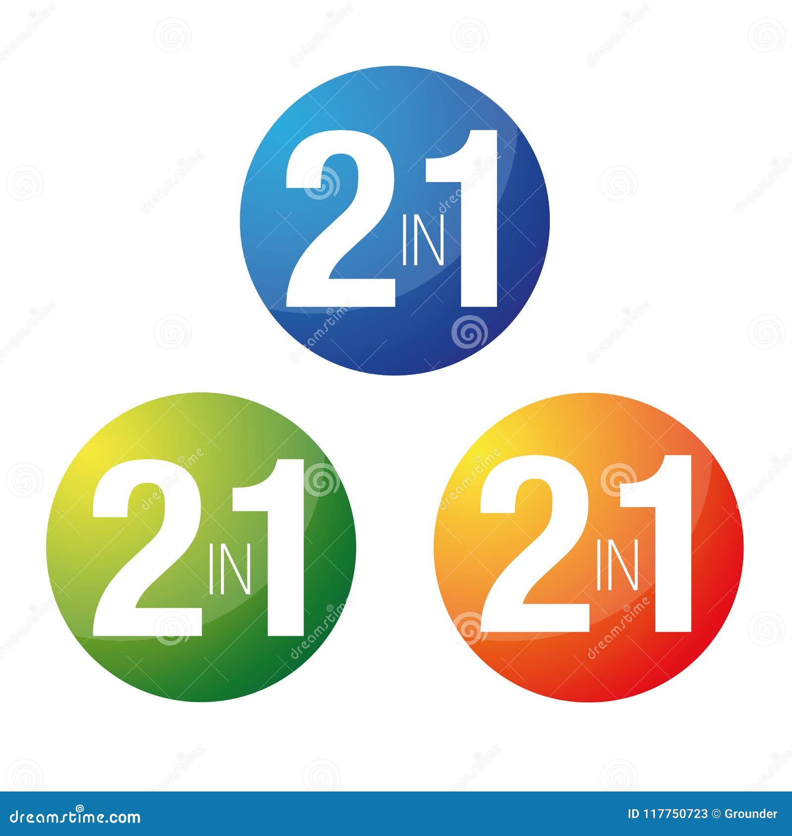 Two in One sign stock vector. Illustration of text, icon - 117750723