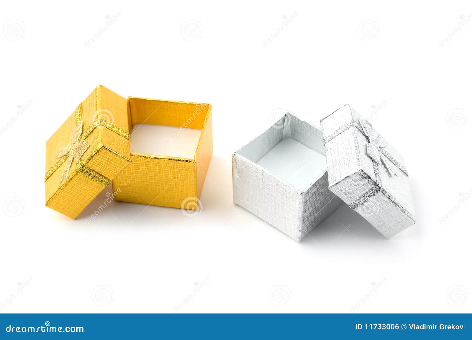 Two open gift boxes stock photo. Image of holiday, isolate - 11733006