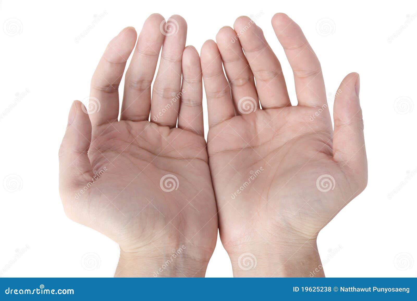 Two open hand isolated stock photo. Image of fingers - 19625238