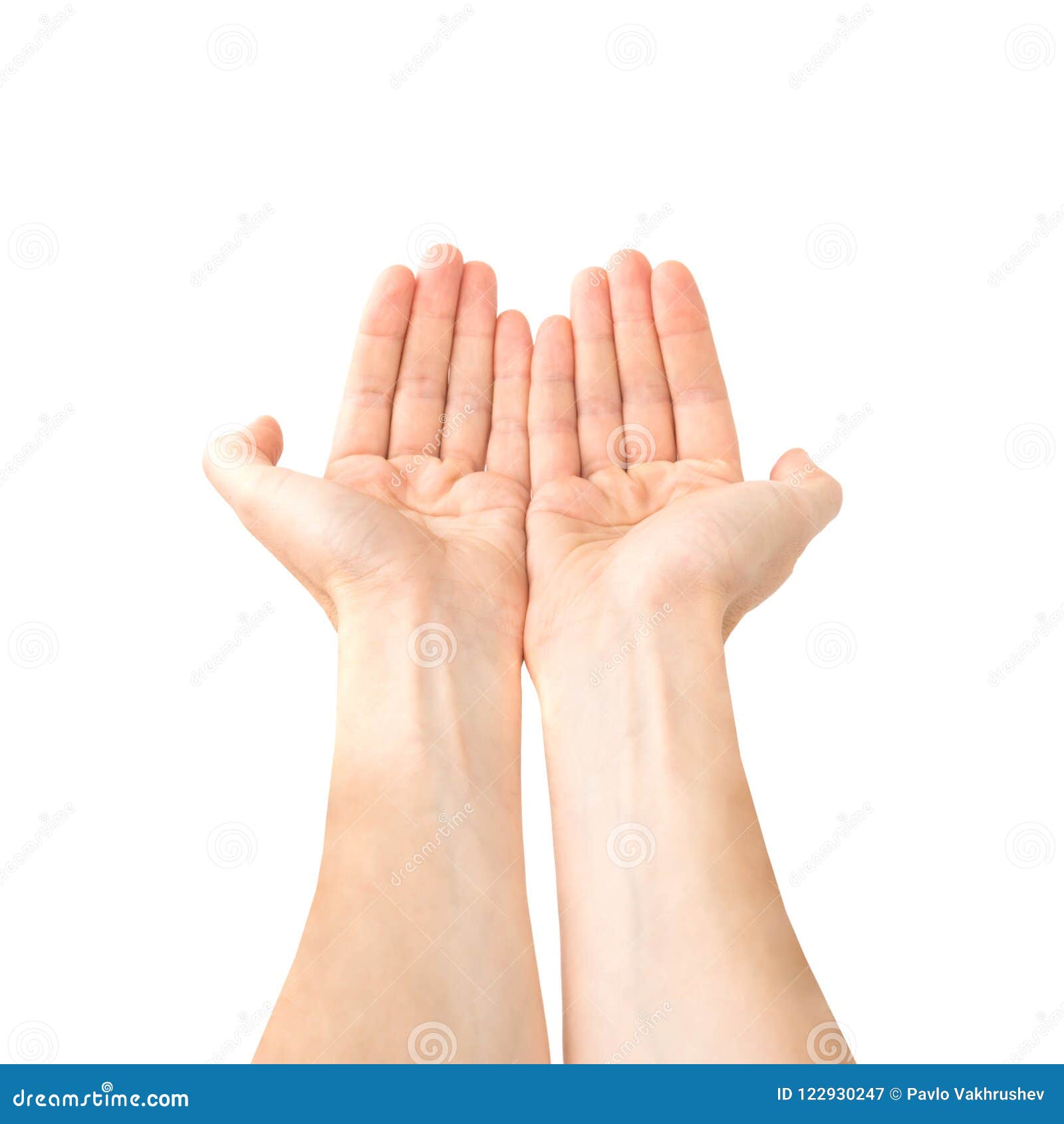 Two Open Hands Giving Something Stock Image - Image of outstretched ...