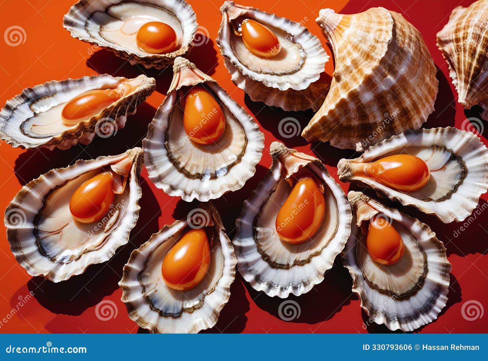An Open Oyster Shows Its Smooth Shell And Soft Body, Highlighting ...