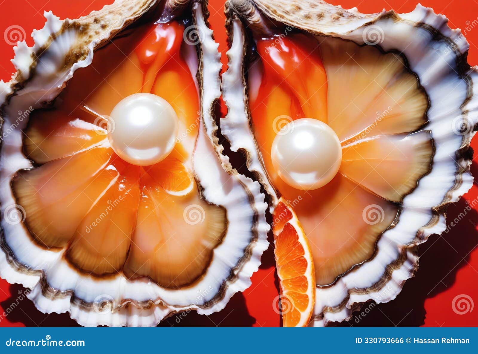 An Open Oyster Shows Its Smooth Shell And Soft Body, Highlighting ...